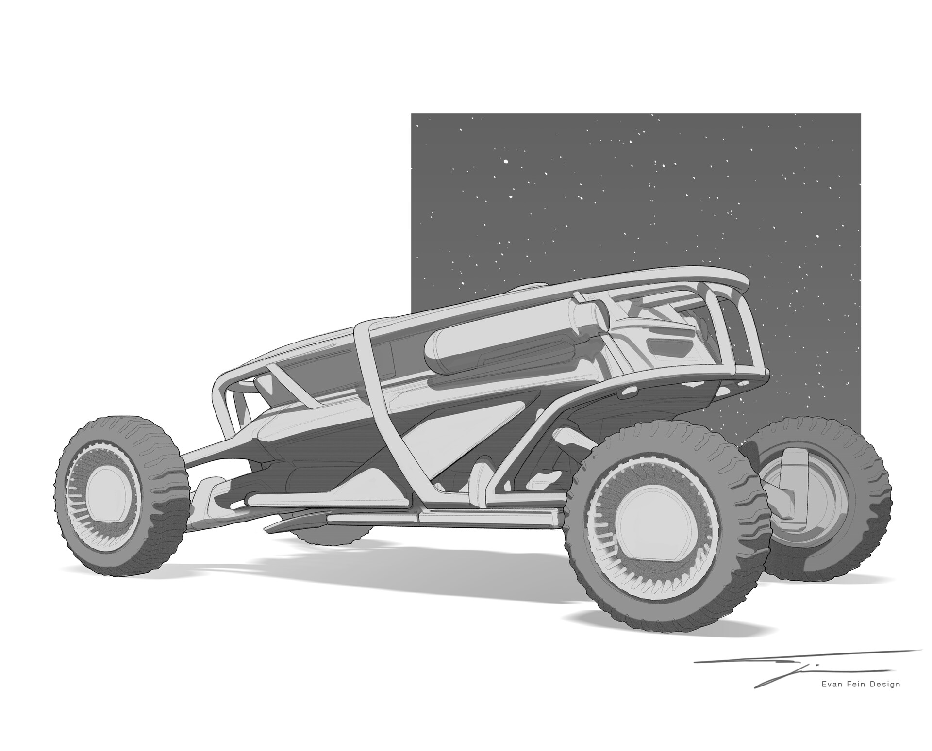 how to draw a moon buggy