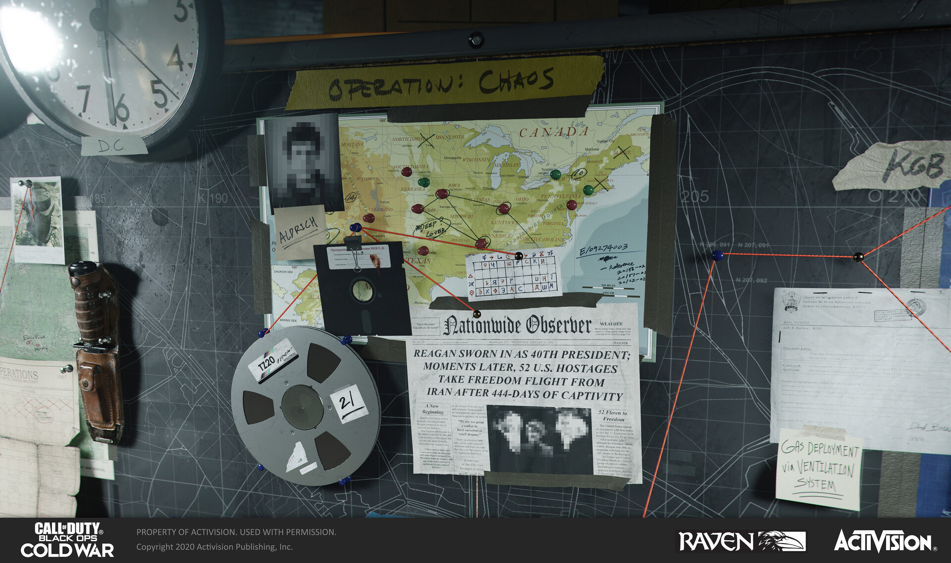 Call of Duty: Black Ops Cold War — Safehouse Evidence Board by Alex ...