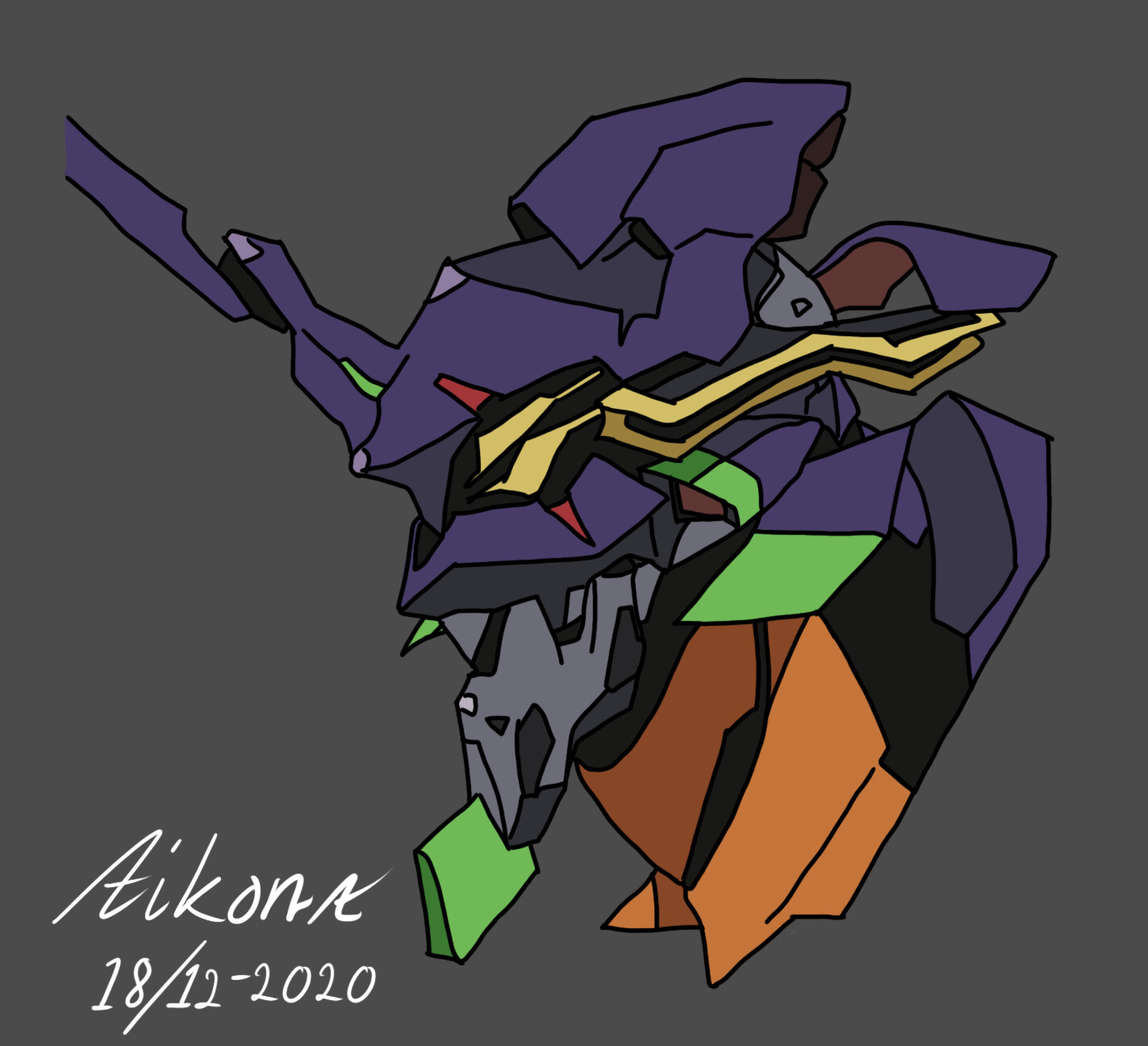 Aikona | Oliver Broberg - EVA-13 Fanart - Different Colour Variations