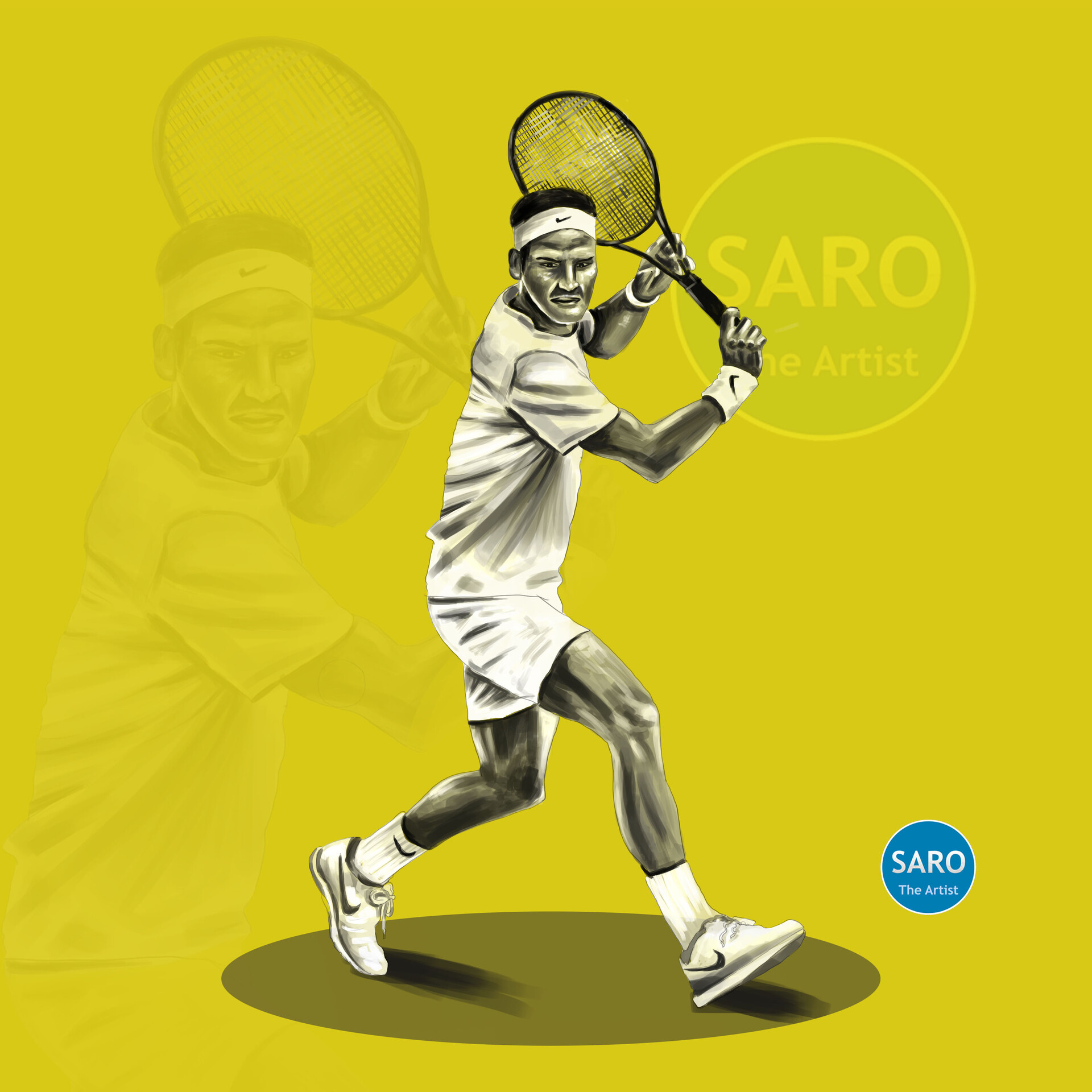 ArtStation - Roger Federer