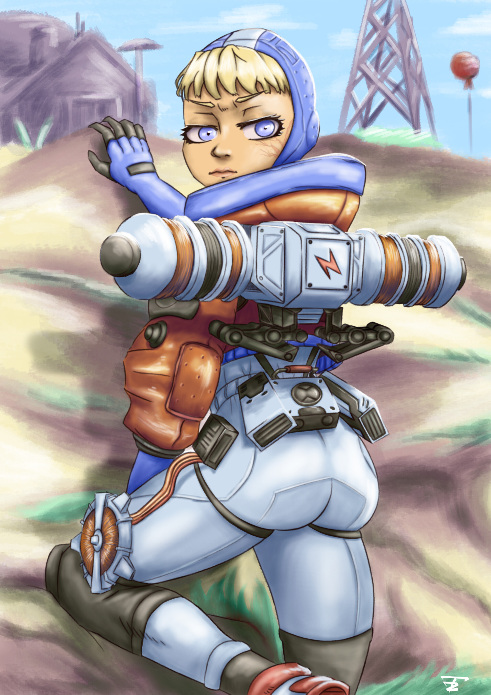 ArtStation - Wattson from APEX LEGENDS