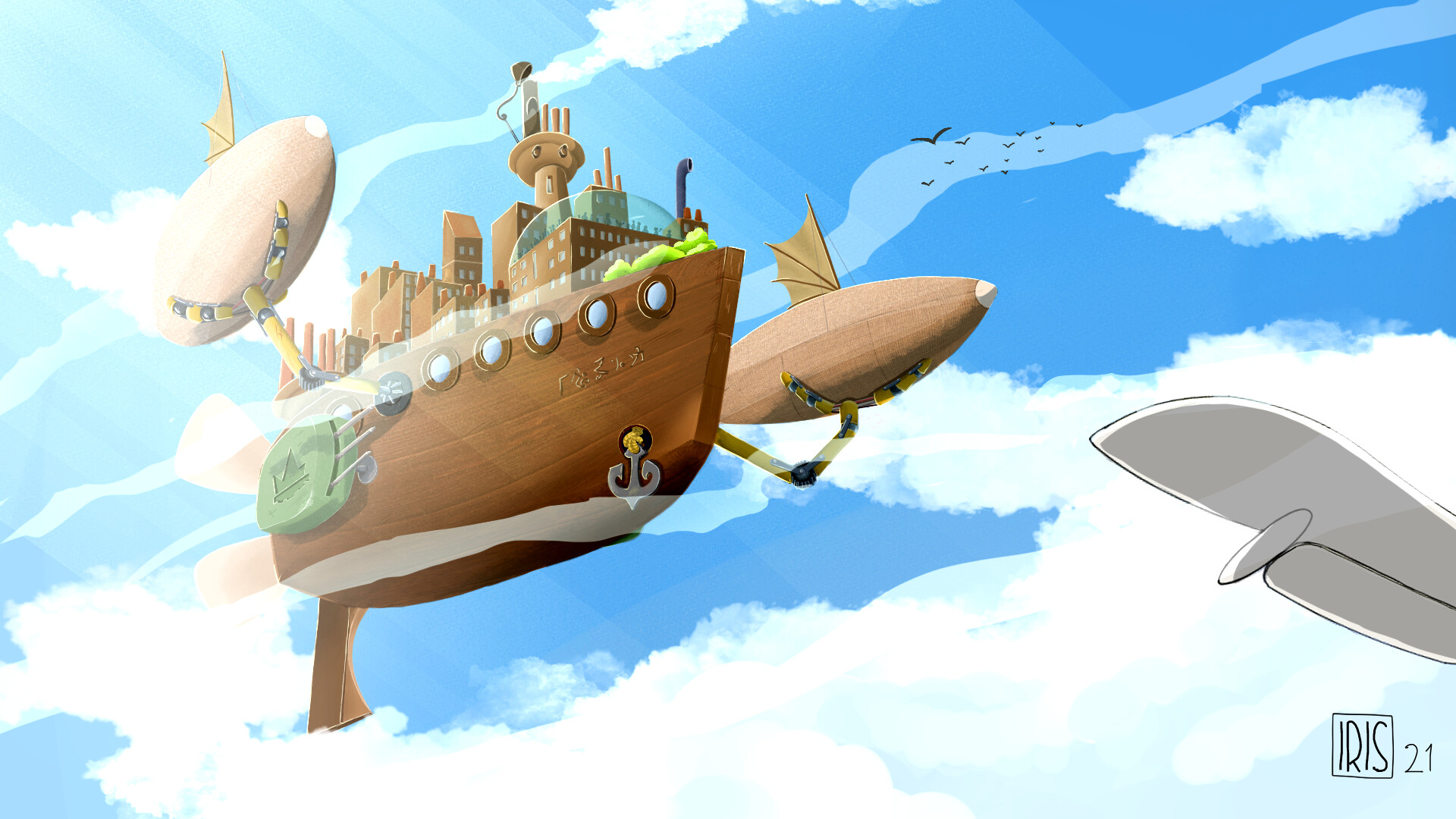 Iris Siri - Steampunk Flying Boat