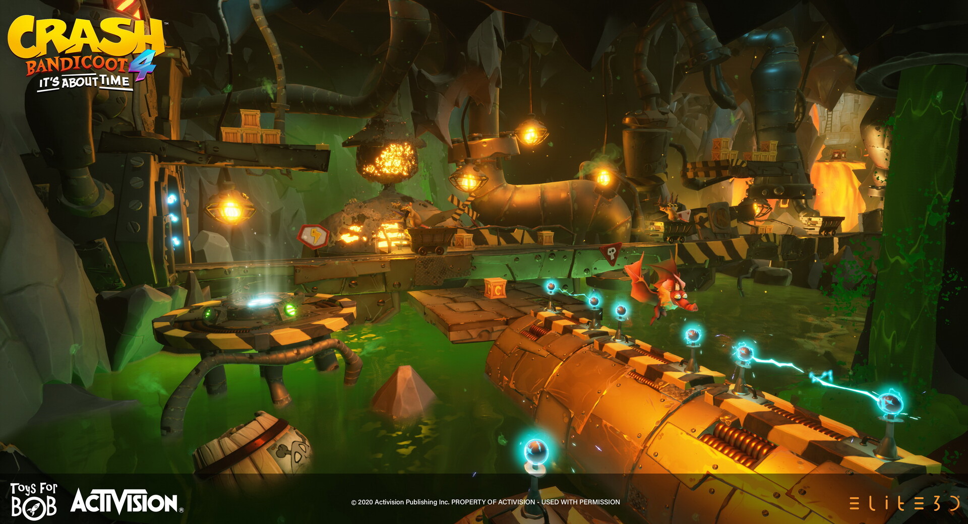 Elite3d Studio Crash Bandicoot 4 Toxic Tunnels
