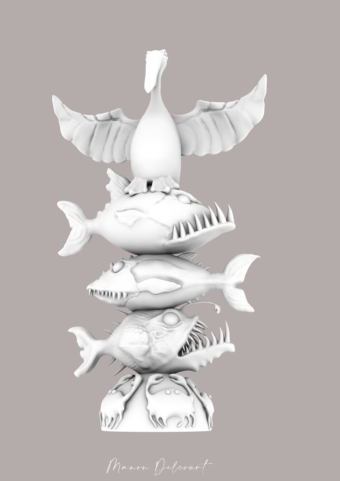 Manon Delcourt - Fish Totem