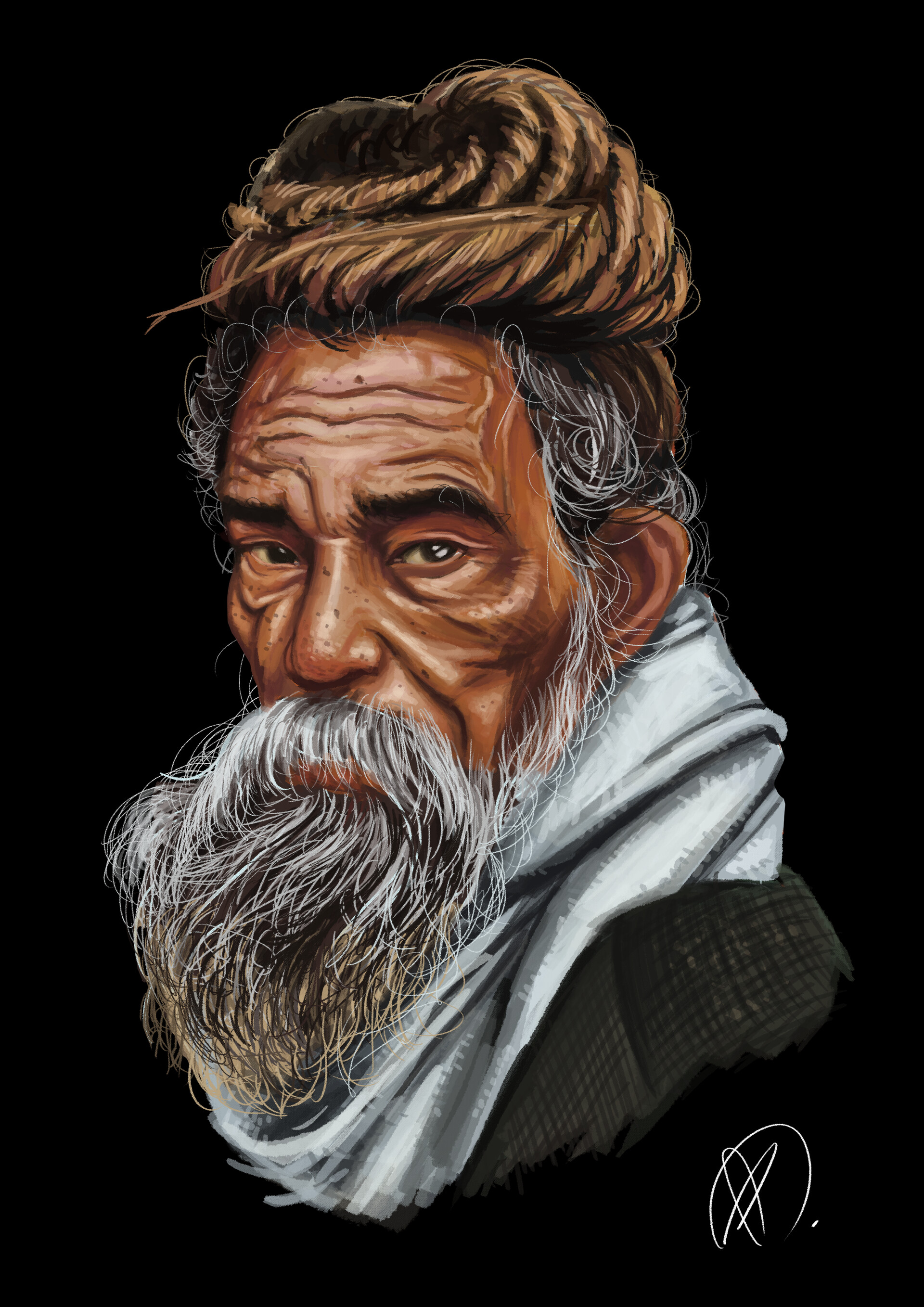 ArtStation - Portrait of an old man
