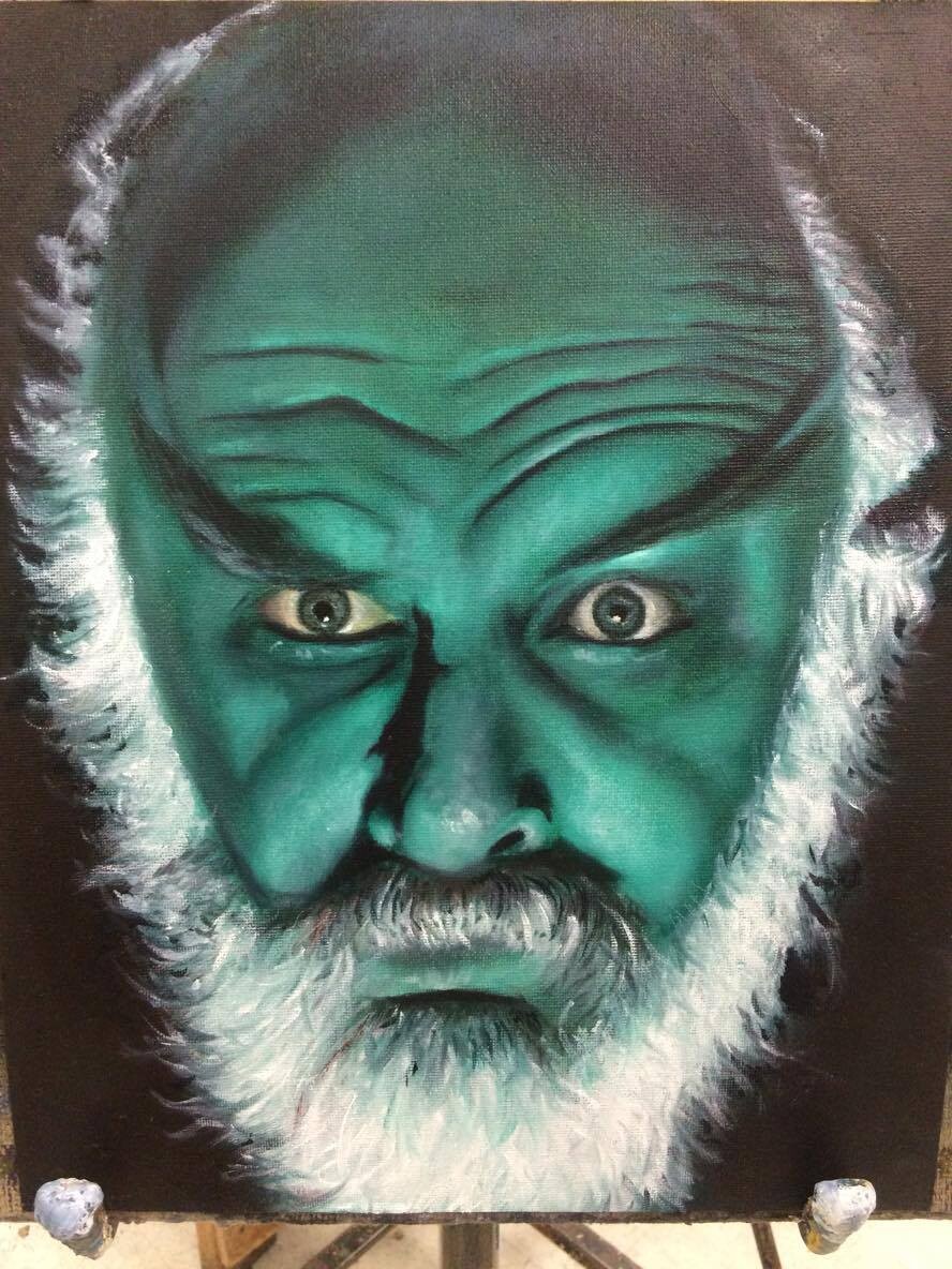 ArtStation - The Amazing Randi, oil, 2016