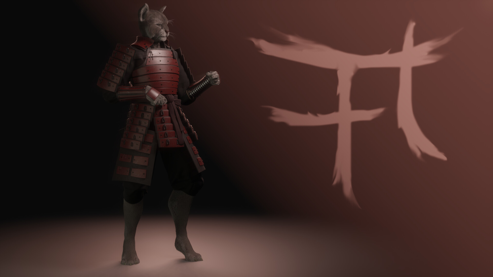 ArtStation - Samurai Cat