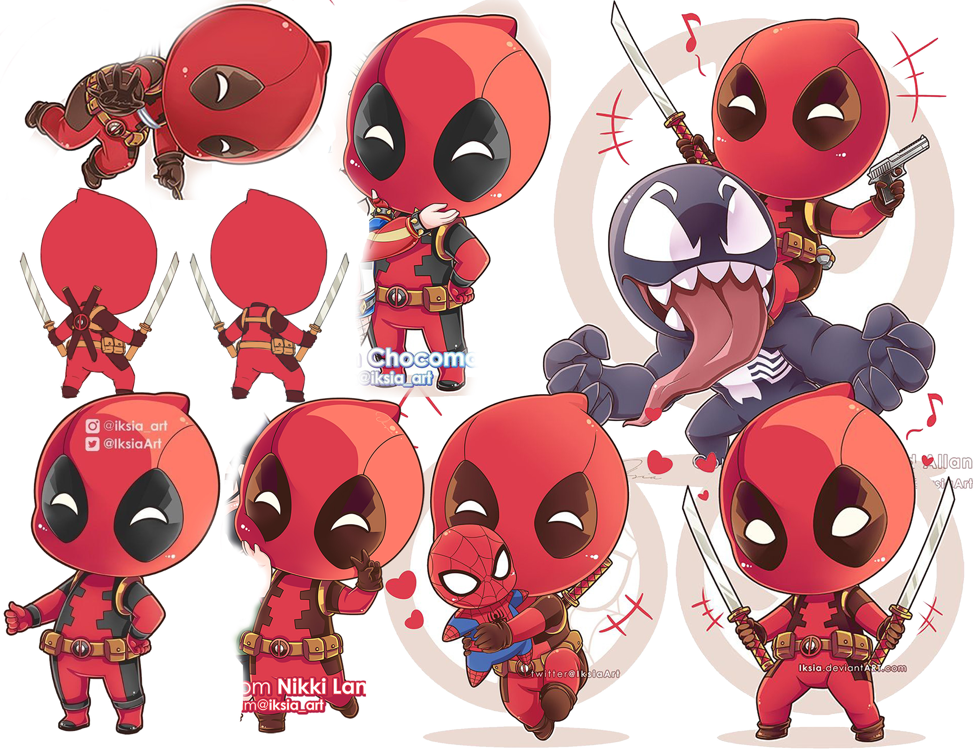 Dibujo De Deadpool Chibi