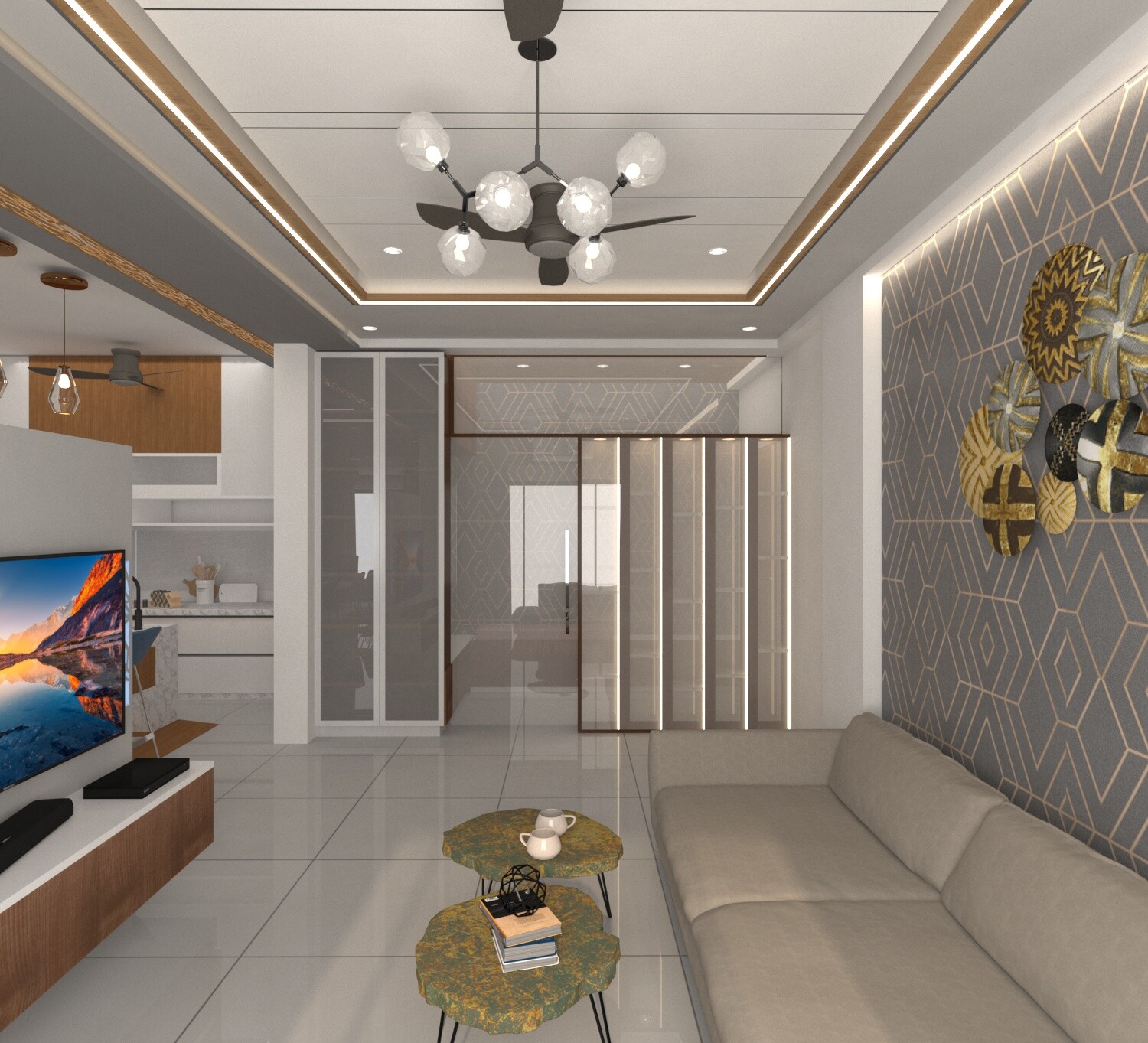 ArtStation - Living room design concept