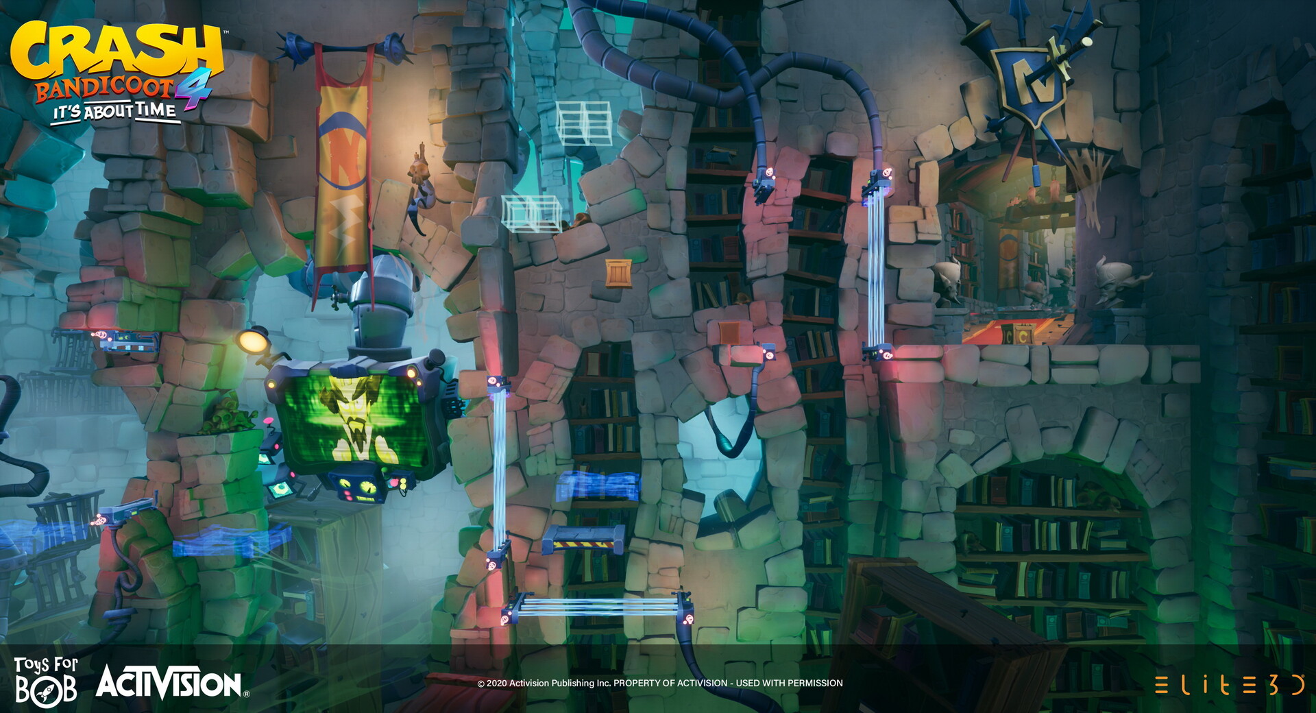 elite3d studio - Crash Bandicoot 4 - Cortex Castle & Island Boss Level