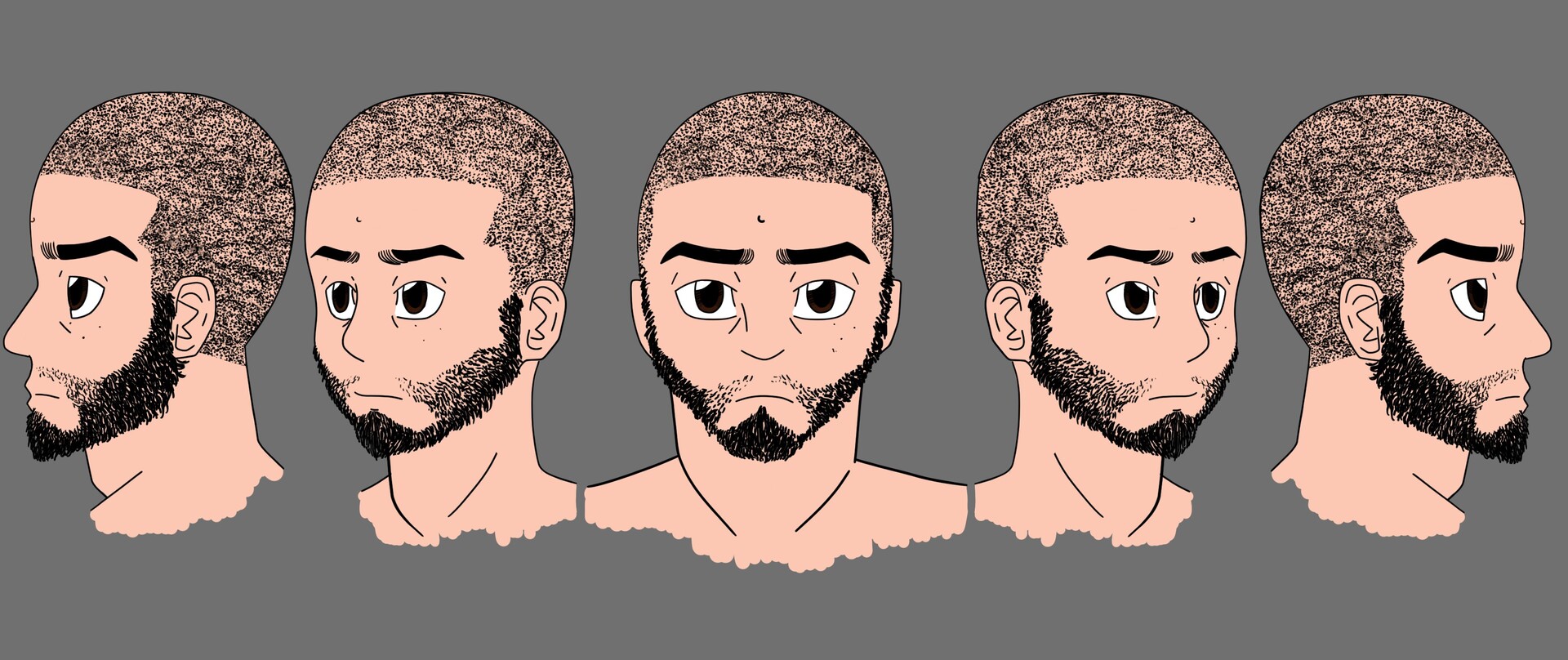 ArtStation - Comic character turn around