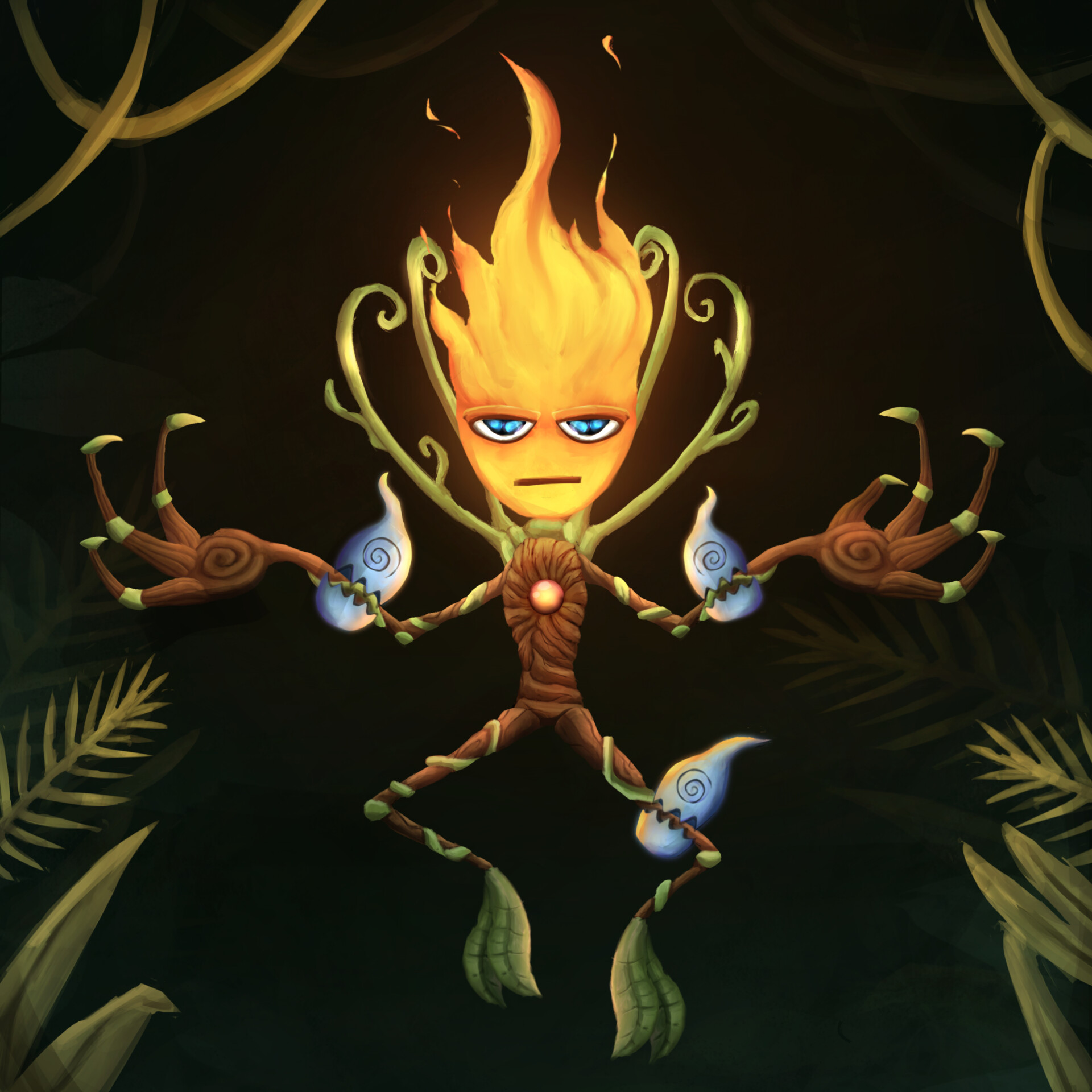 ArtStation - Forest Wisp OC