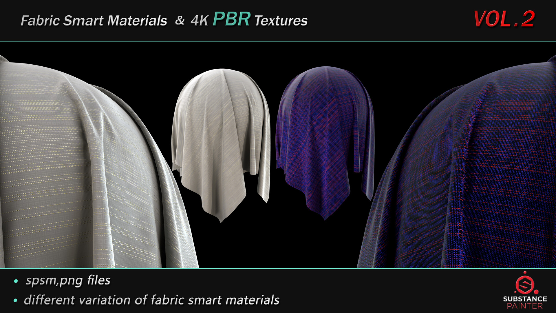 hossein-hamidi - 50 High Quality Fabric Smart Material Bundle + 4K PBR ...