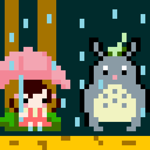 ArtStation - Tonari no Totoro Memory Pixel