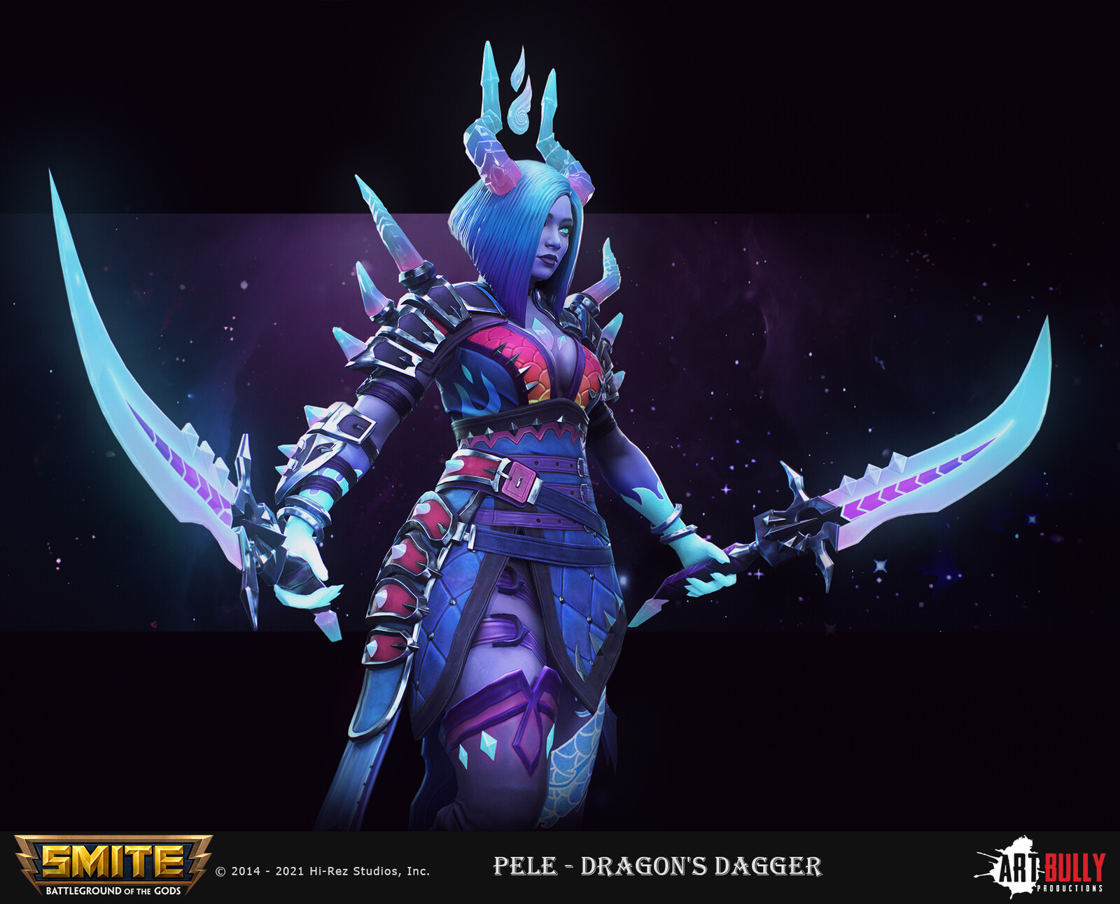 Art Bully Productions - SMITE - Pele Dragon's Dagger