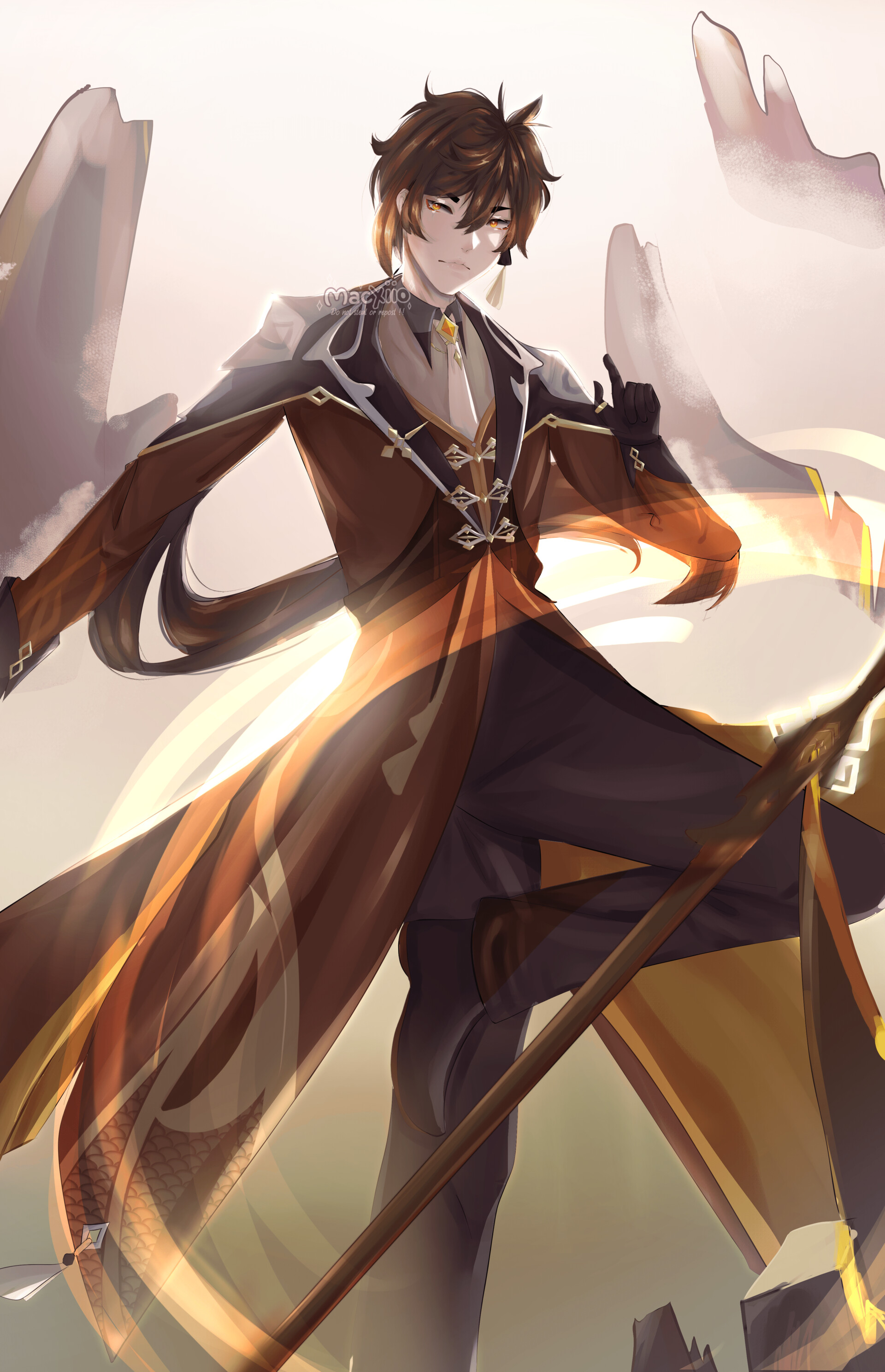 ArtStation - Zhongli (genshin impact)-style A
