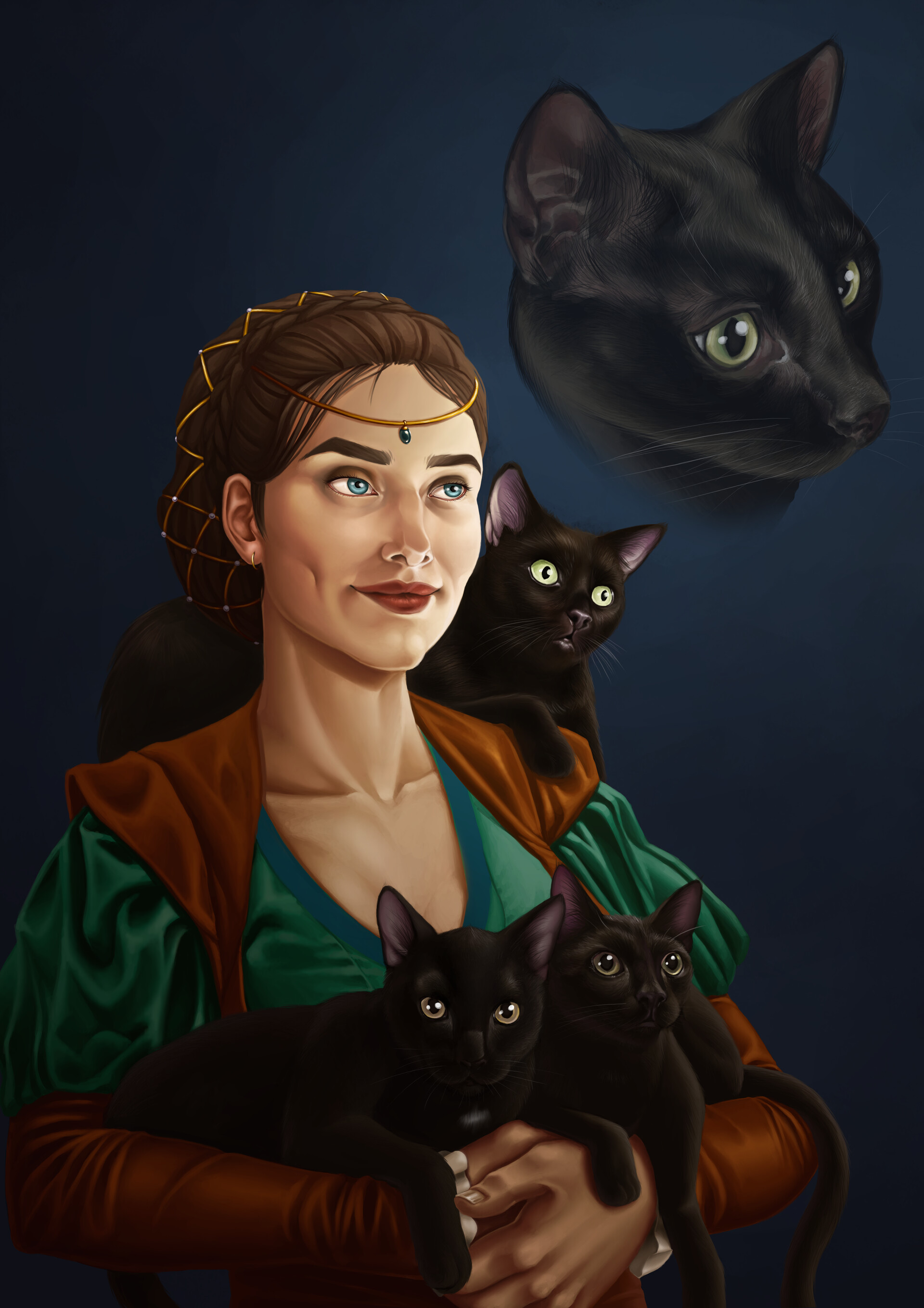 ArtStation - Cat Portrait