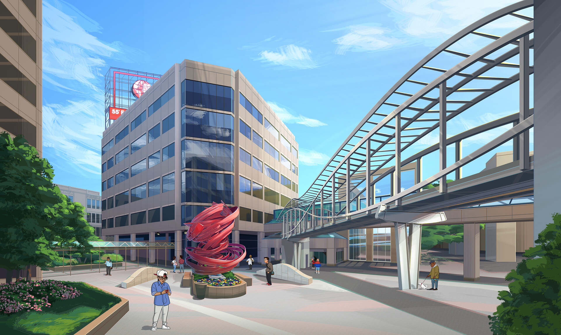 ArtStation - CNN DC headquarters BG