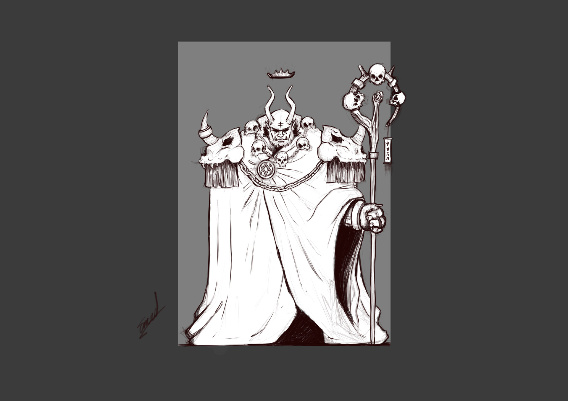 ArtStation - "LFARUK" The Great Mage of Orcs