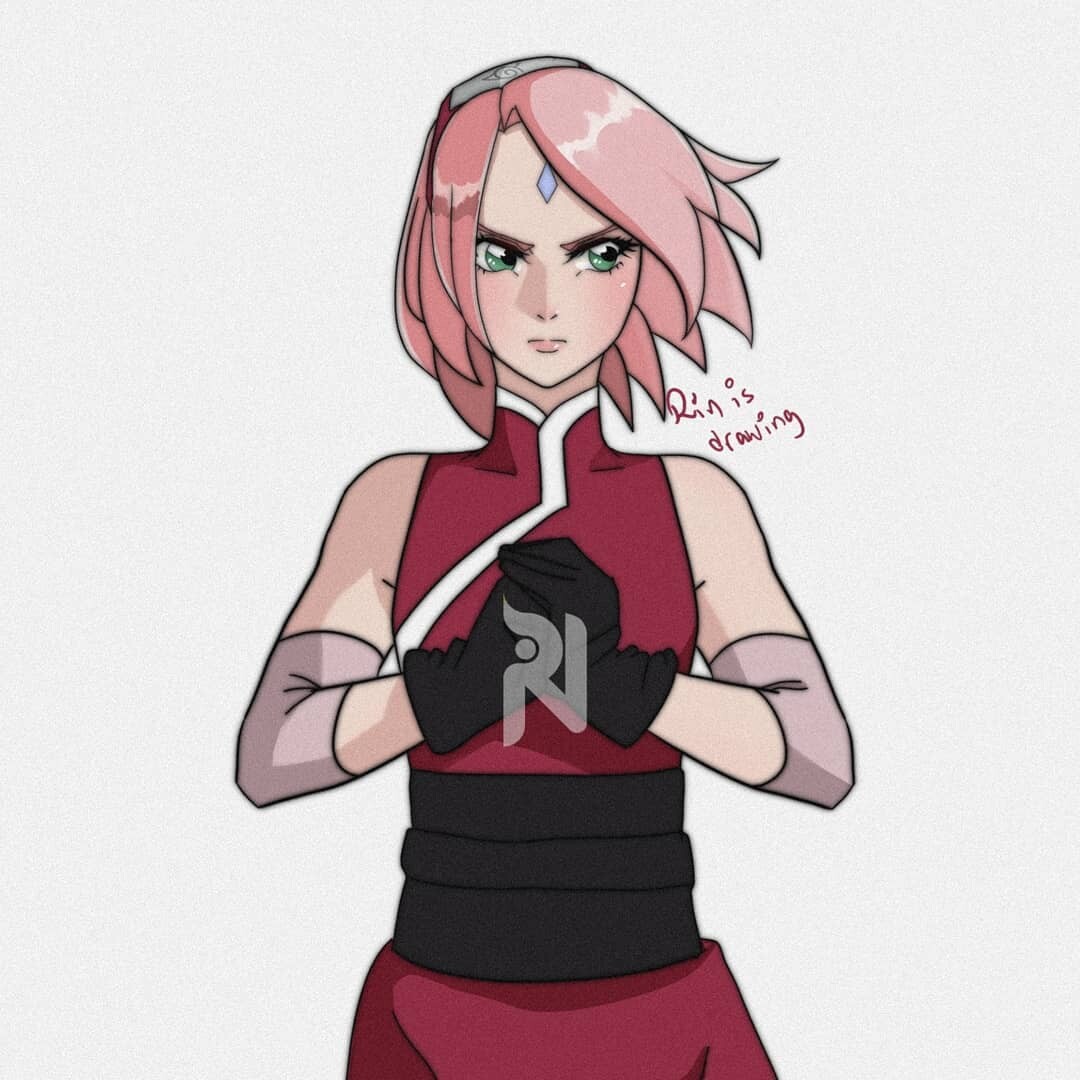 ArtStation - Sakura Haruno fanart