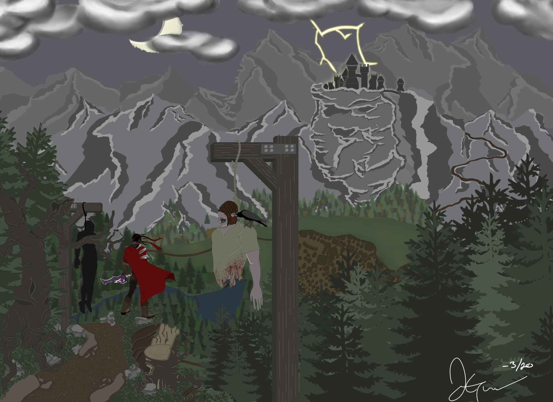 ArtStation - concepted environment for class