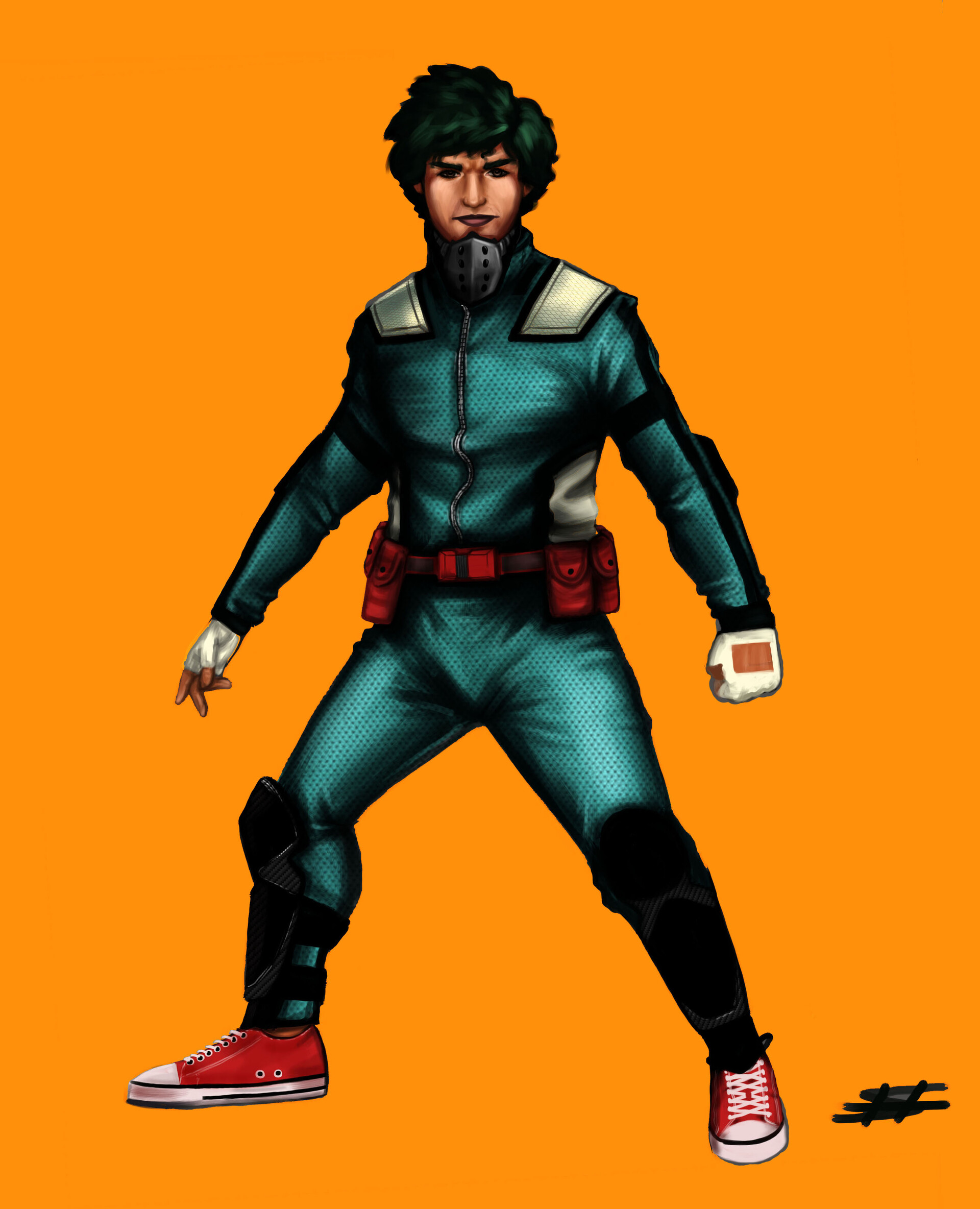 ArtStation - Deku Live Action Costume Illustration