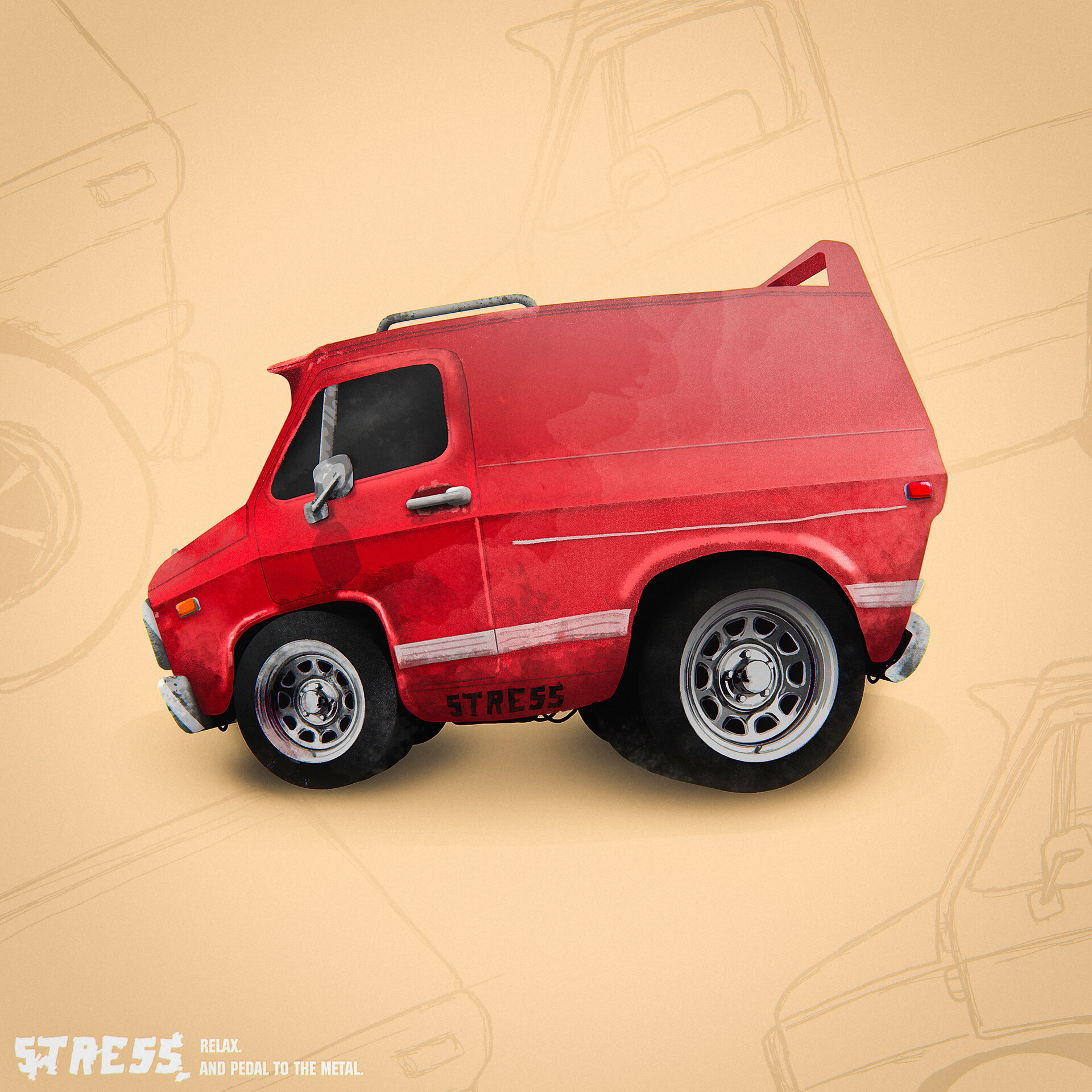 ArtStation - Little Red Van