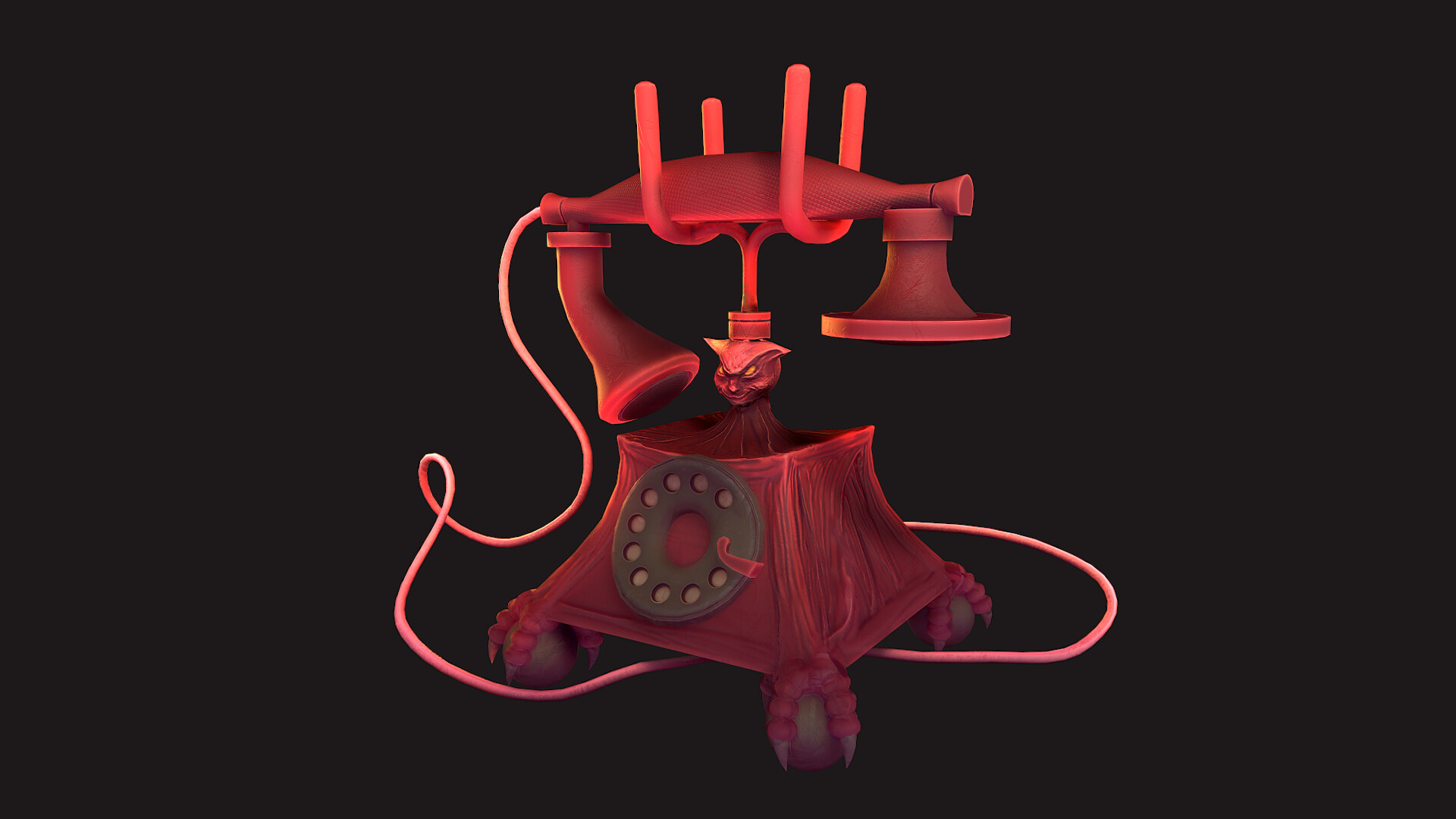 ArtStation - Cruella de Vil's Iconic Phone (Stylized Asset)