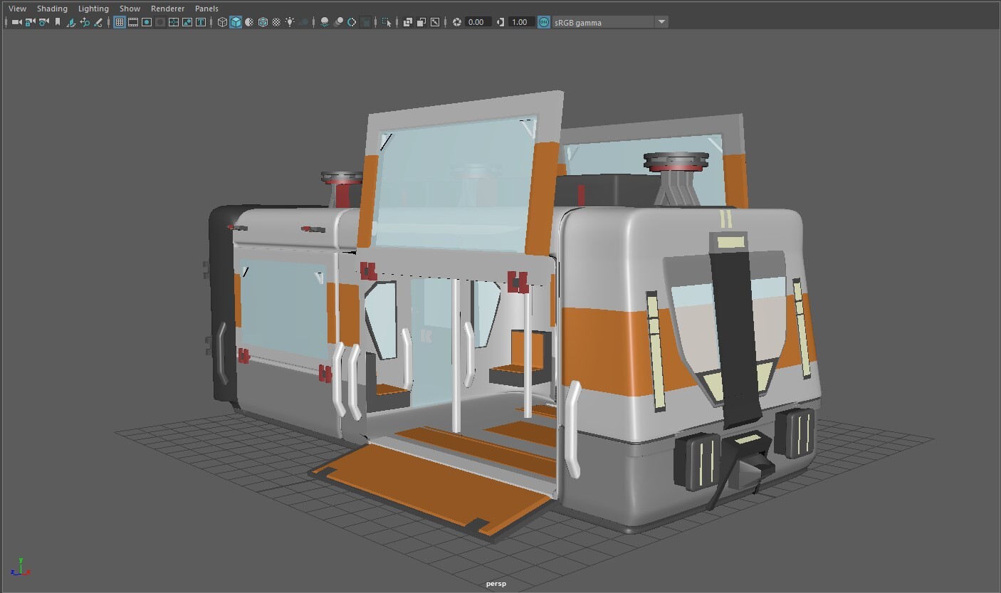 ArtStation - Train 3D Model w/ texture