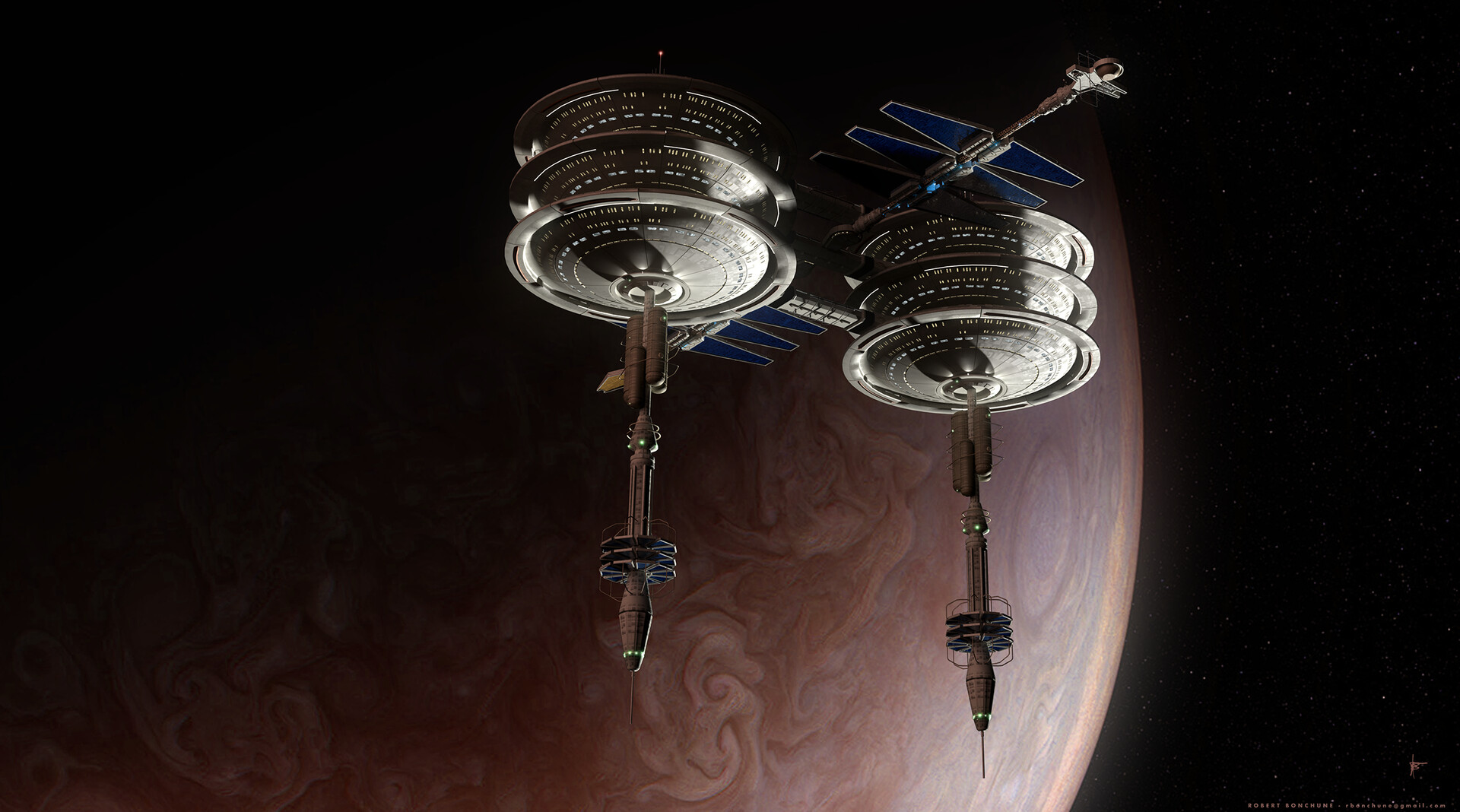 Robert Bonchune - Jupiter Station - Star Trek: Deep Space Nine, Star ...