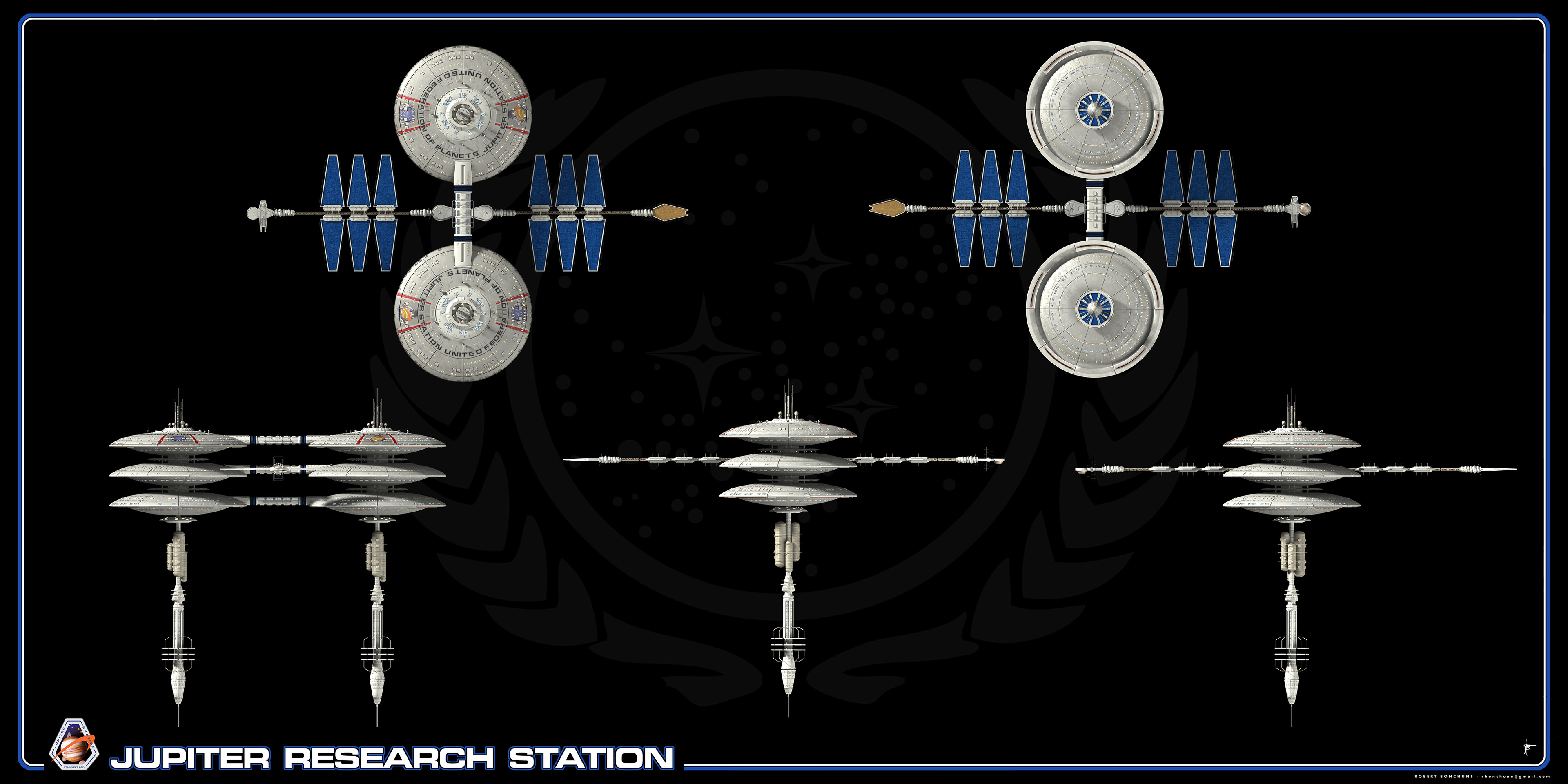 Robert Bonchune - Jupiter Station - Star Trek: Deep Space Nine, Star ...