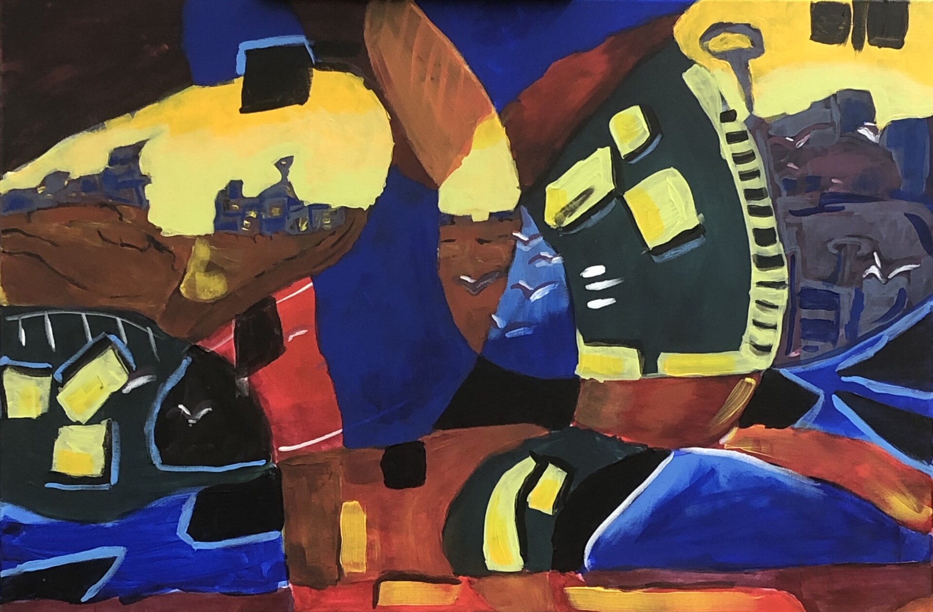 ArtStation - Foreign landscape (Geometric abstract)