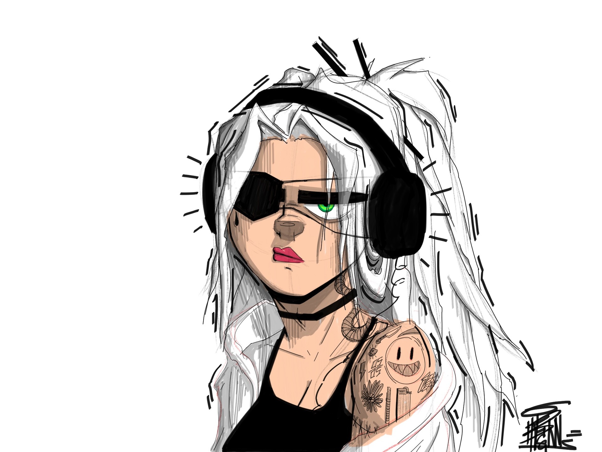 ArtStation - Tatted chick