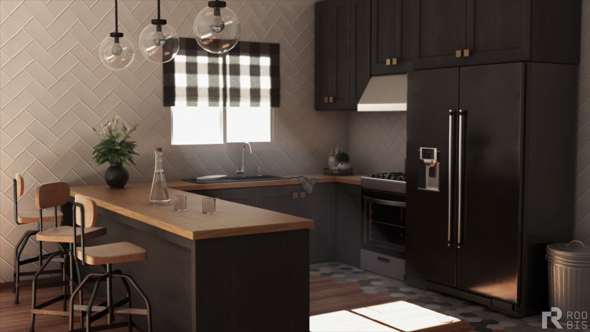 Tassos Roobis - Kitchen Interior 3D Visualization