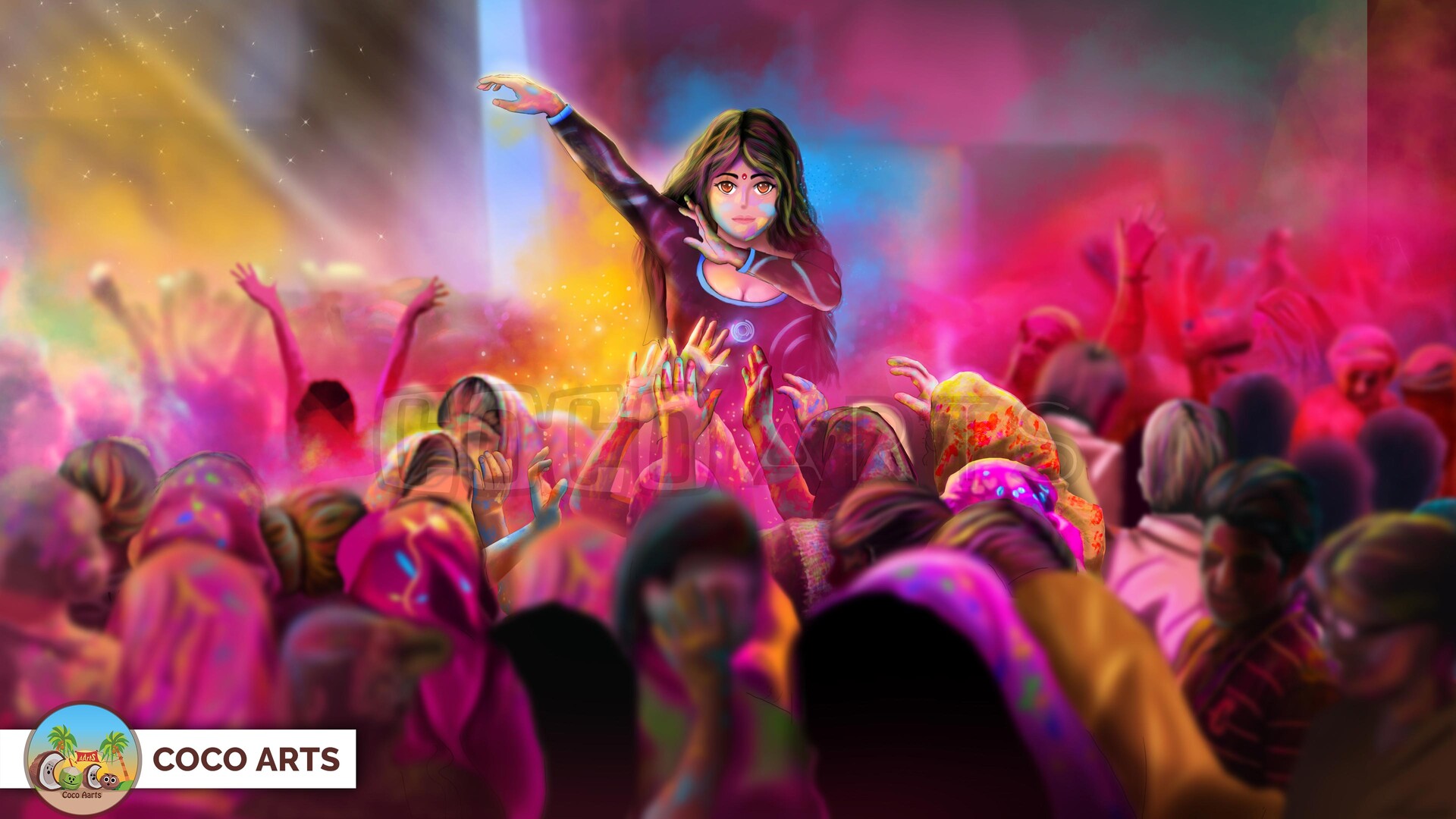 ArtStation - Super Girl in Holi