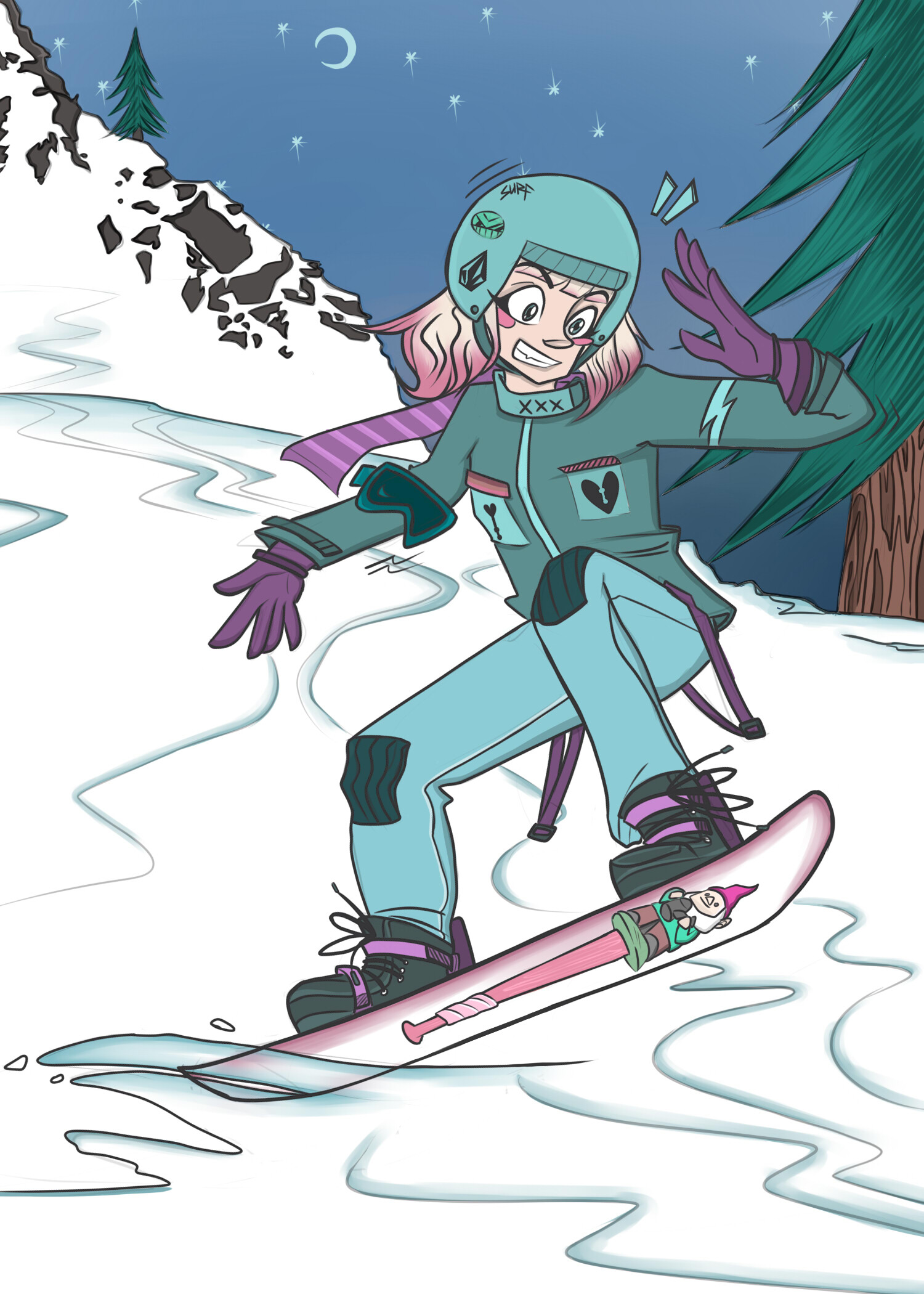ArtStation - Snowboard Fun