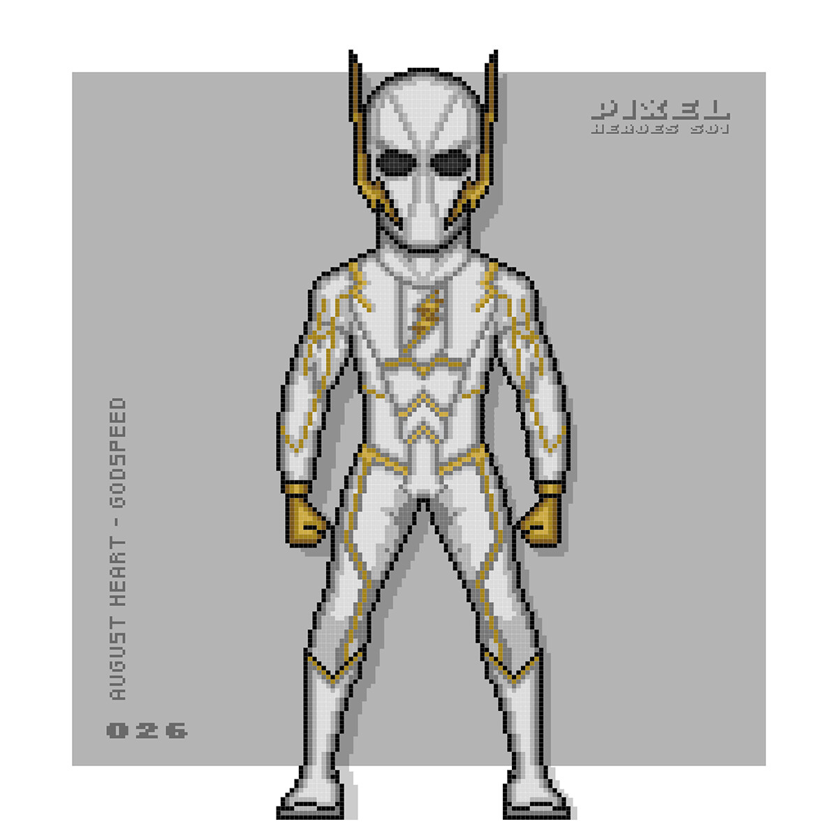 Pixel Heroes by George Grant - S01 / #026 – “Godspeed” / August Heart