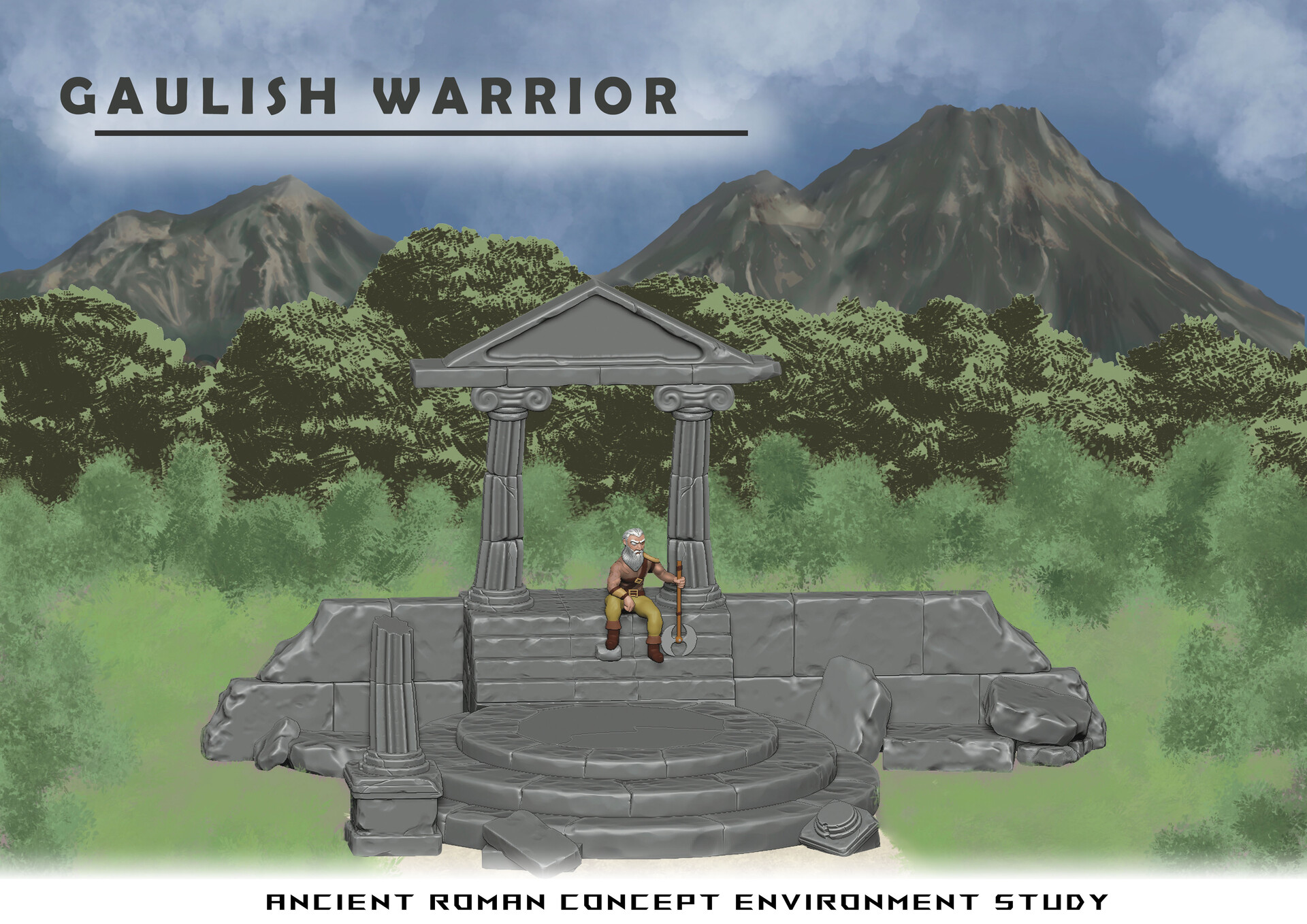 ArtStation - Gaulish Warrior