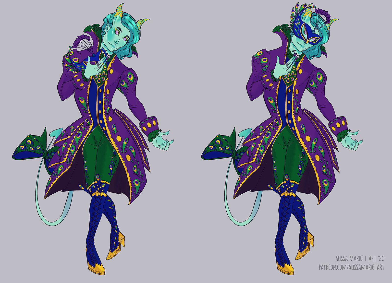 Alissa M. Terracciano - Decadence the Bard Outfit Designs