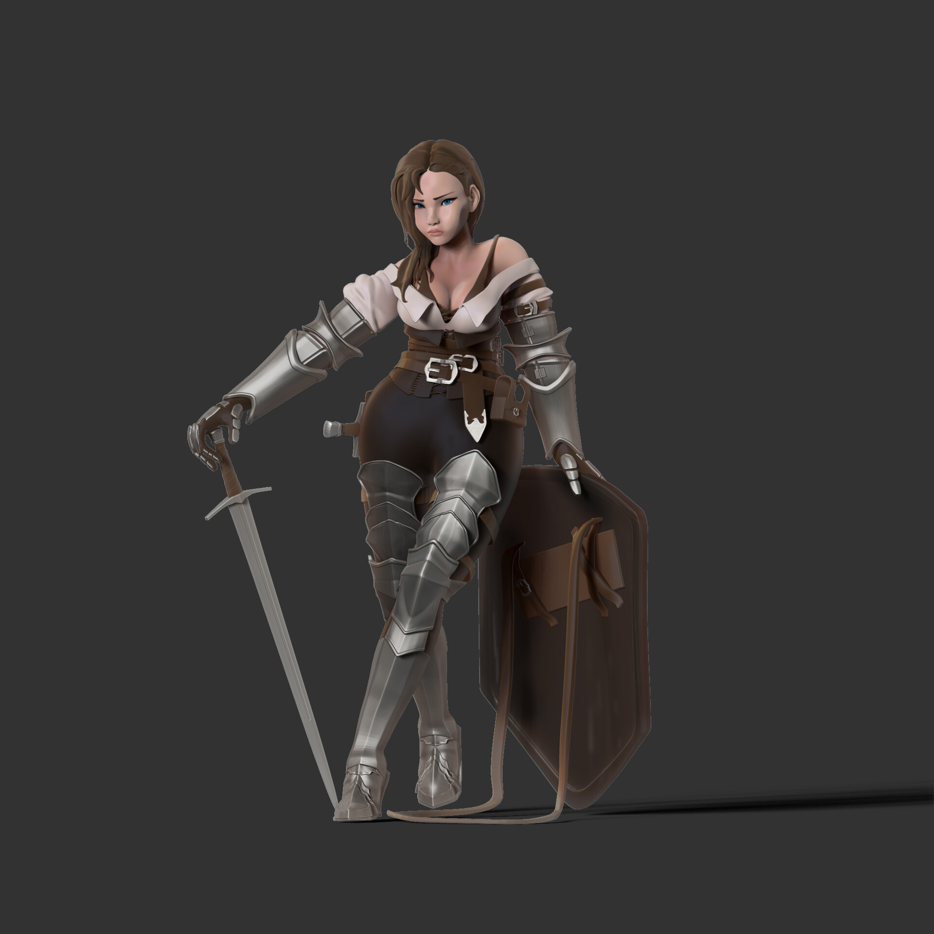 ArtStation - Female Knight (Zbrush render)