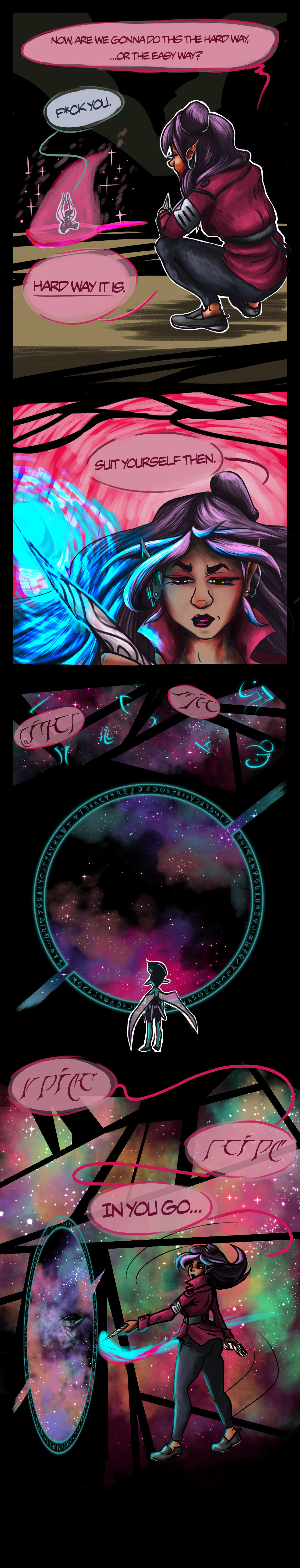 Anna Shattuck - Starfall Comic - Panels from episode 1