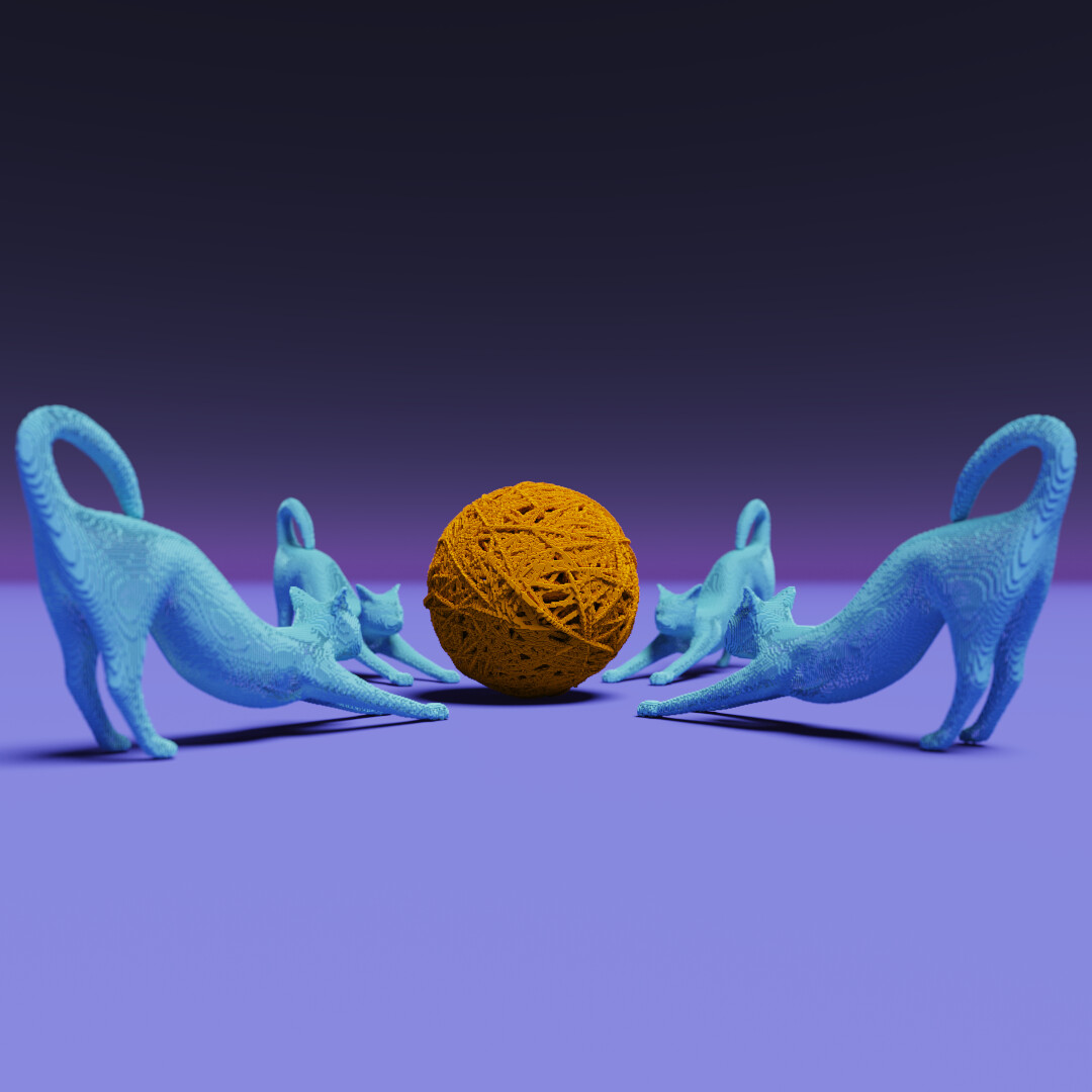 ArtStation - All hail the yarn ball