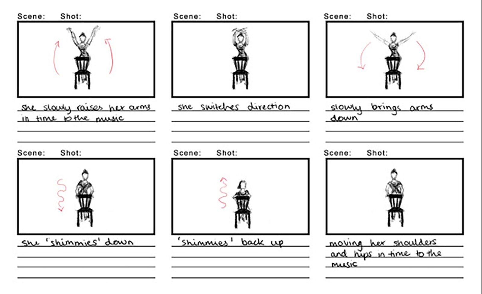 Izzy Morrison - Burlesque Dance Mocap Storyboard