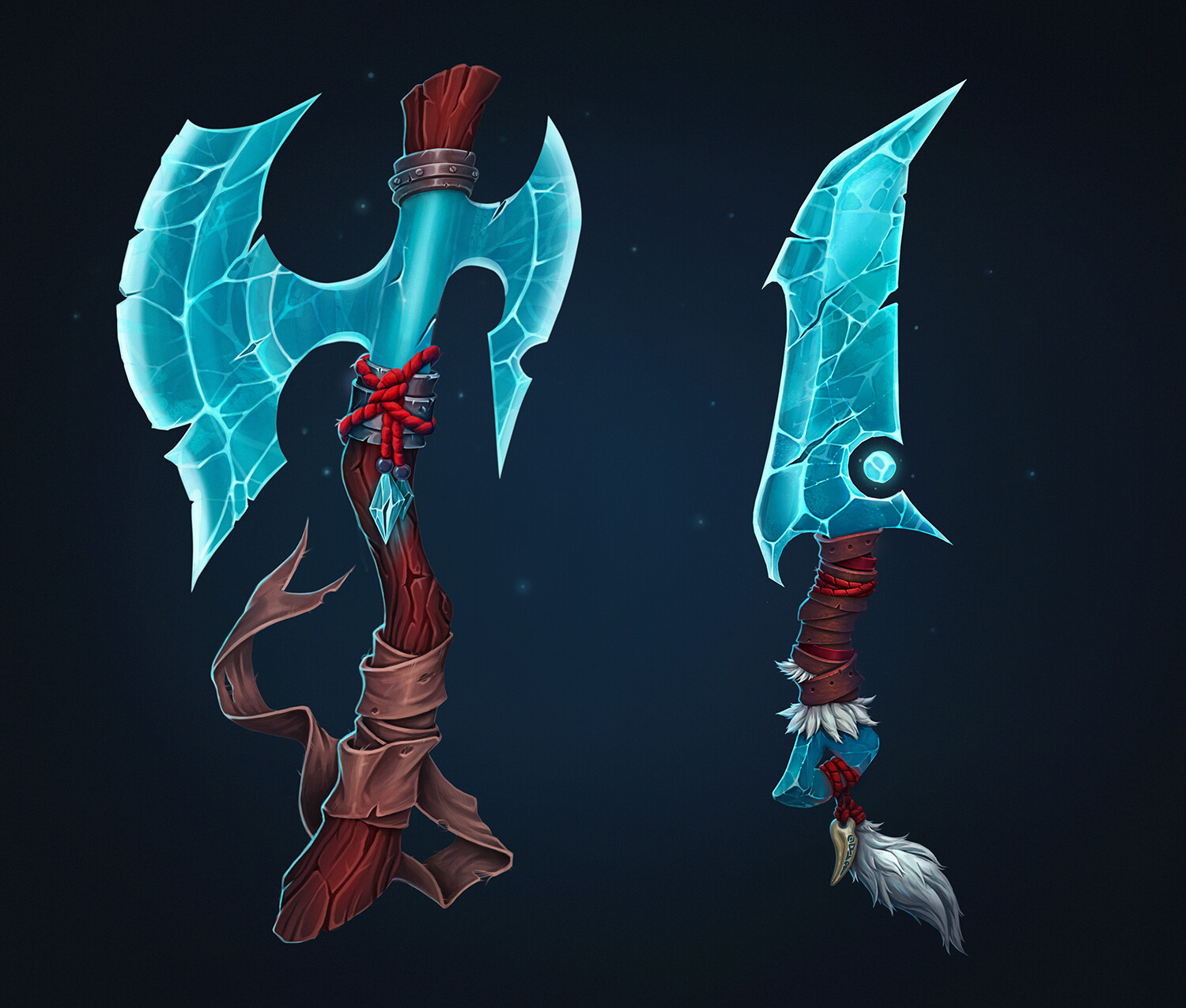 ArtStation - Ice Sword and Ax