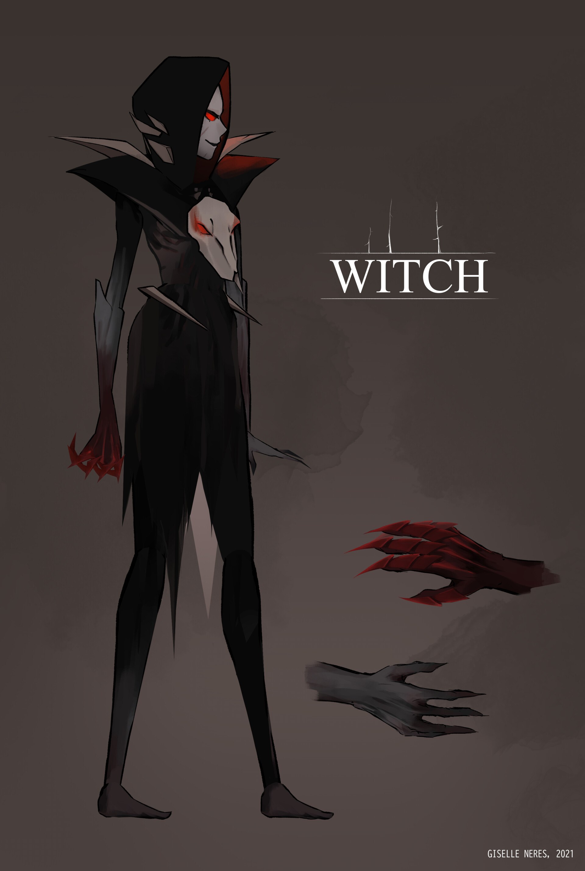Giselle Neres - Character design - Witch