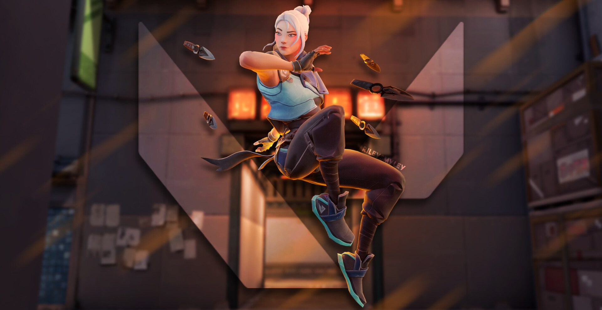 ArtStation - Jett Action Pose from Valorant