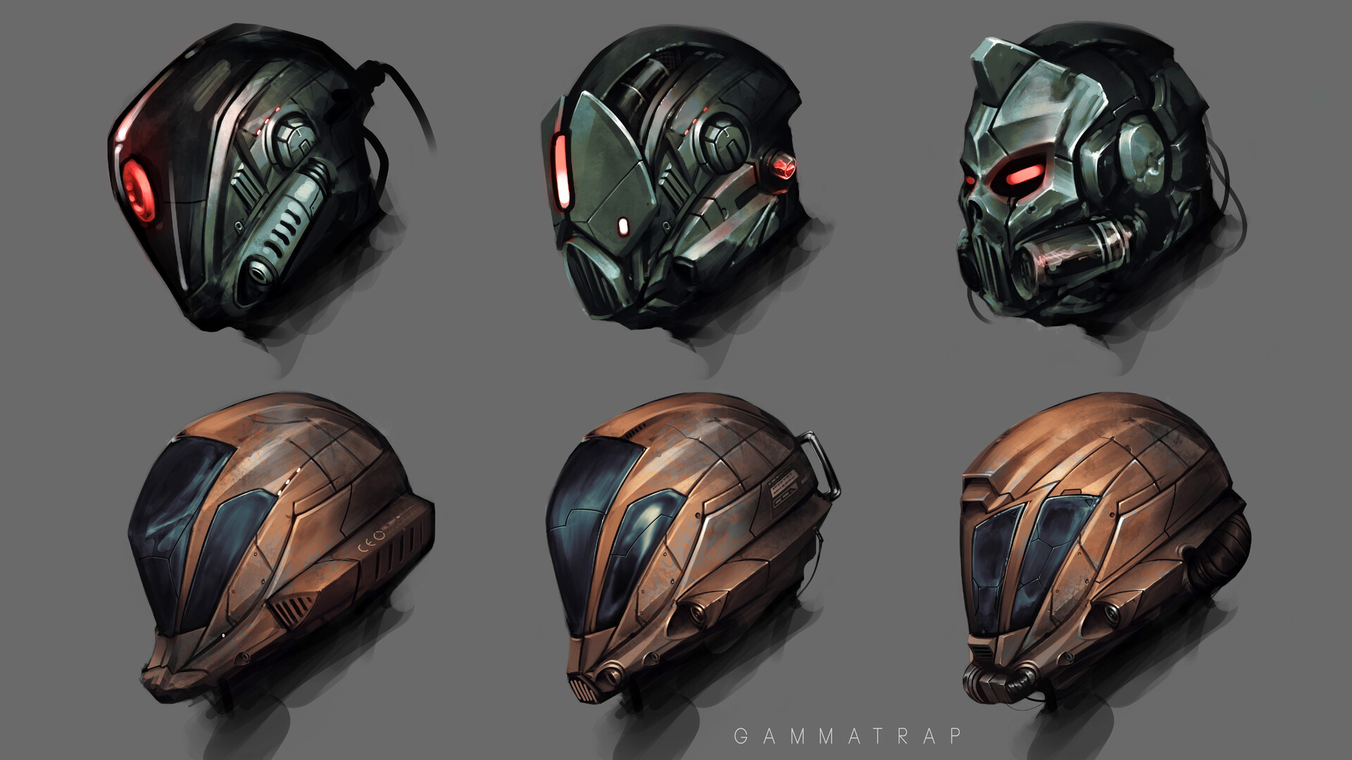 ArtStation - Helmet concepts