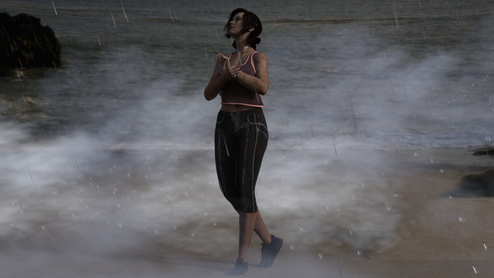 ArtStation - Caught in the Rain