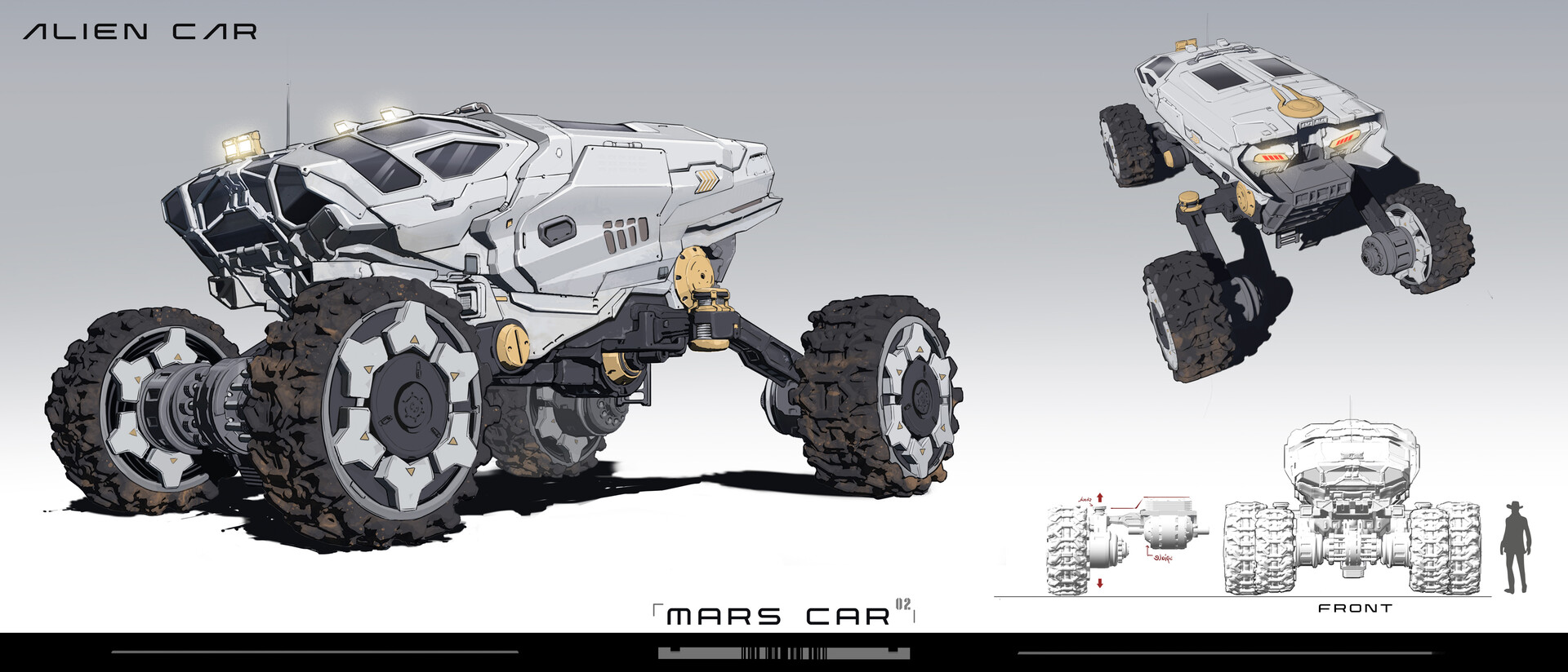 ArtStation - Mars rover 火星车2D 3D