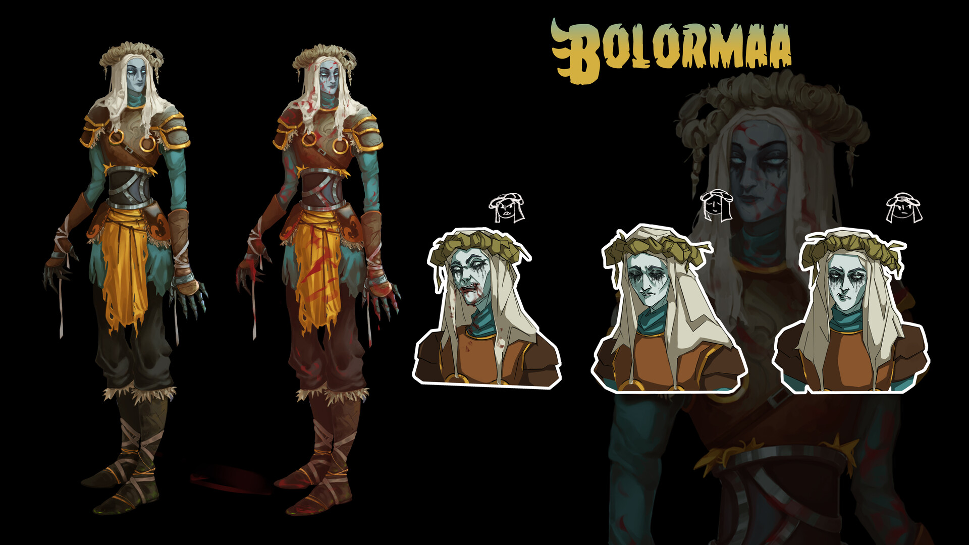 ArtStation - Bolormaa (mongolian warrior)